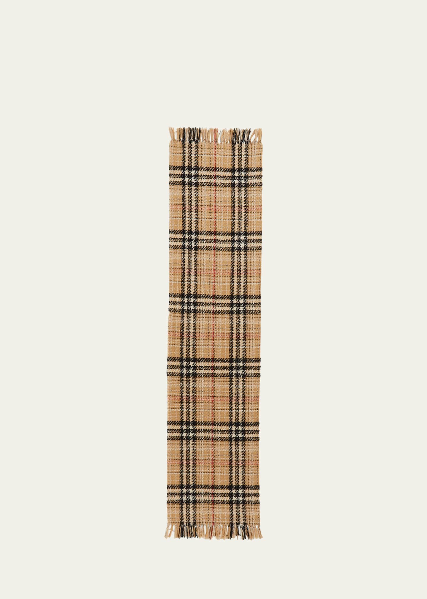 Burberry Giant Check Cashmere-Blend Tweed Scarf - Bergdorf Goodman