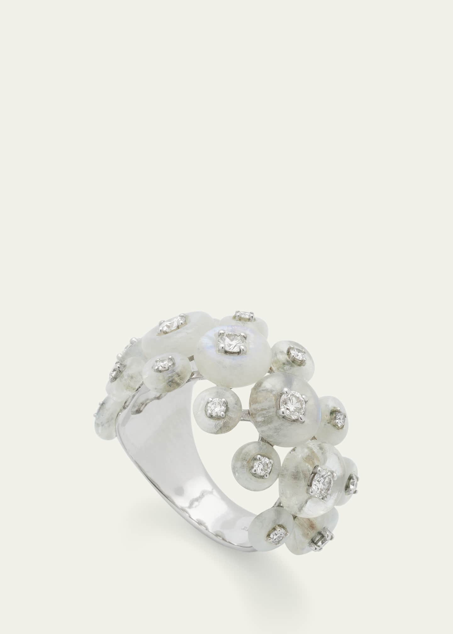 Fernando Jorge Diamond Surrounding Triple Ring in 18k White Gold ...