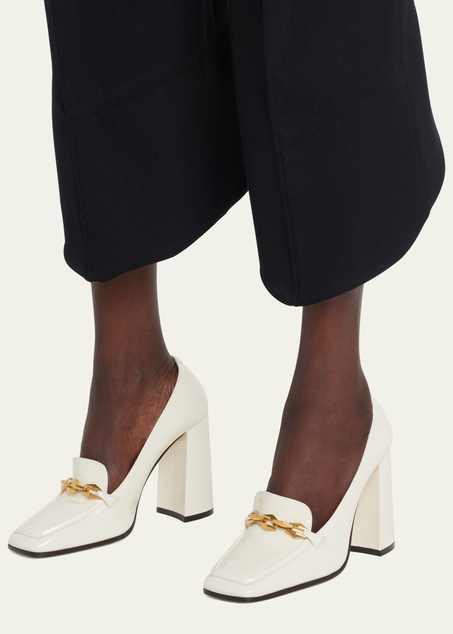 Jimmy Choo Diamond Tilda Chain Loafer Pumps - Bergdorf Goodman