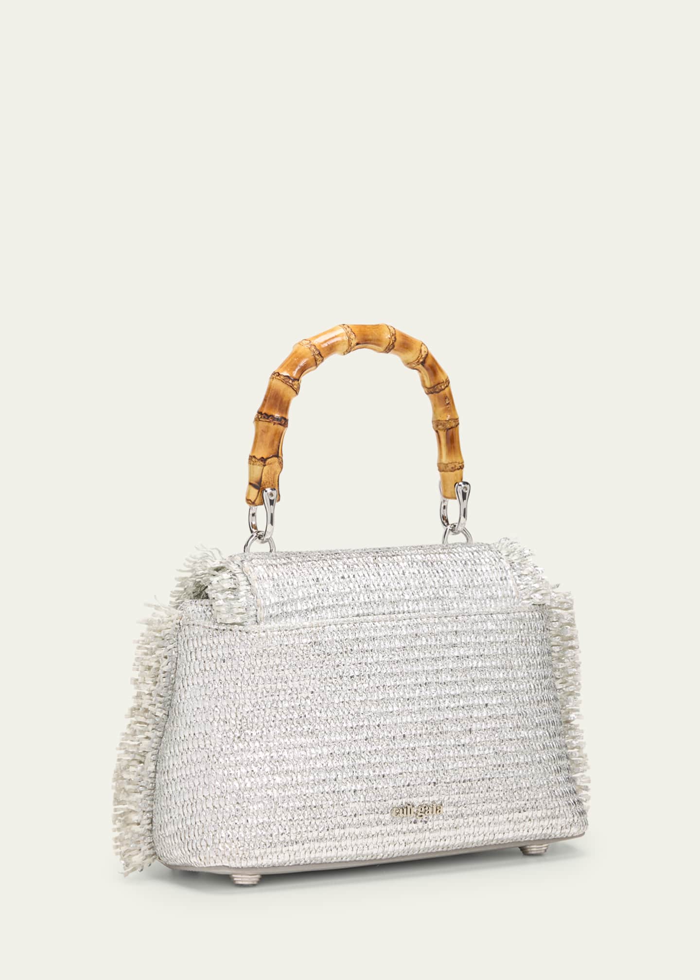 Cult Gaia Ozzy Mini Fringe Metallic Top-Handle Bag - Bergdorf Goodman