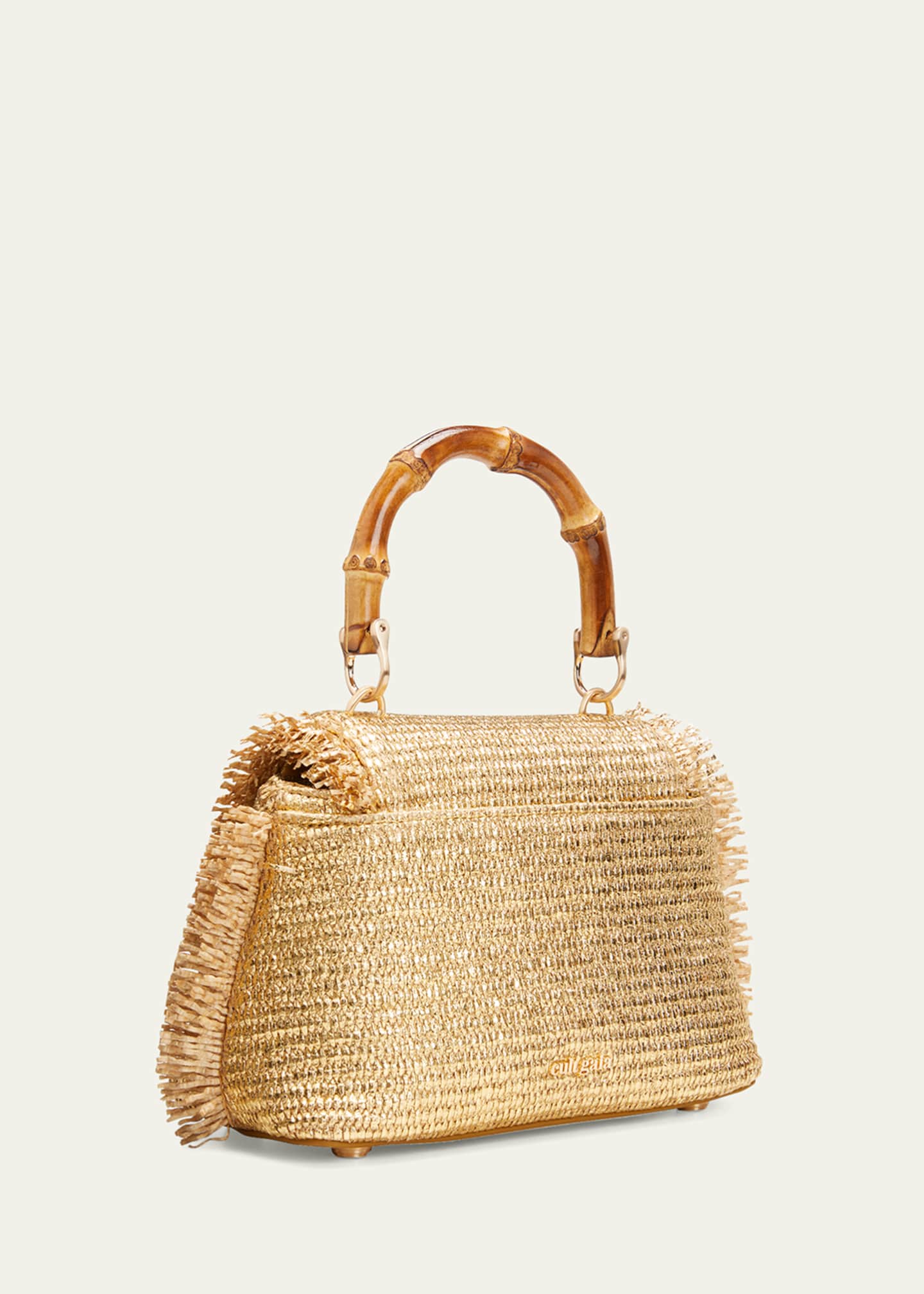 Cult Gaia Ozzy Mini Fringe Metallic Top-Handle Bag - Bergdorf Goodman