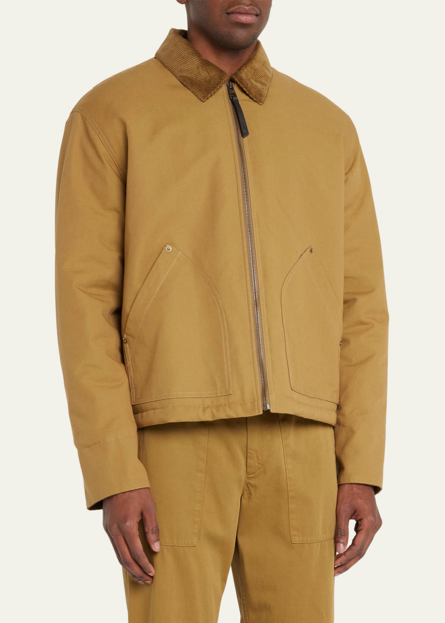 Loewe Men's Fleece-Lined Work Jacket - Bergdorf Goodman