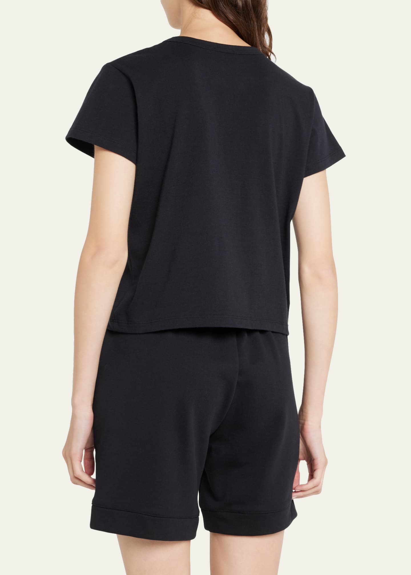 LESET Margo Short-Sleeve Cotton Crewneck Tee - Bergdorf Goodman