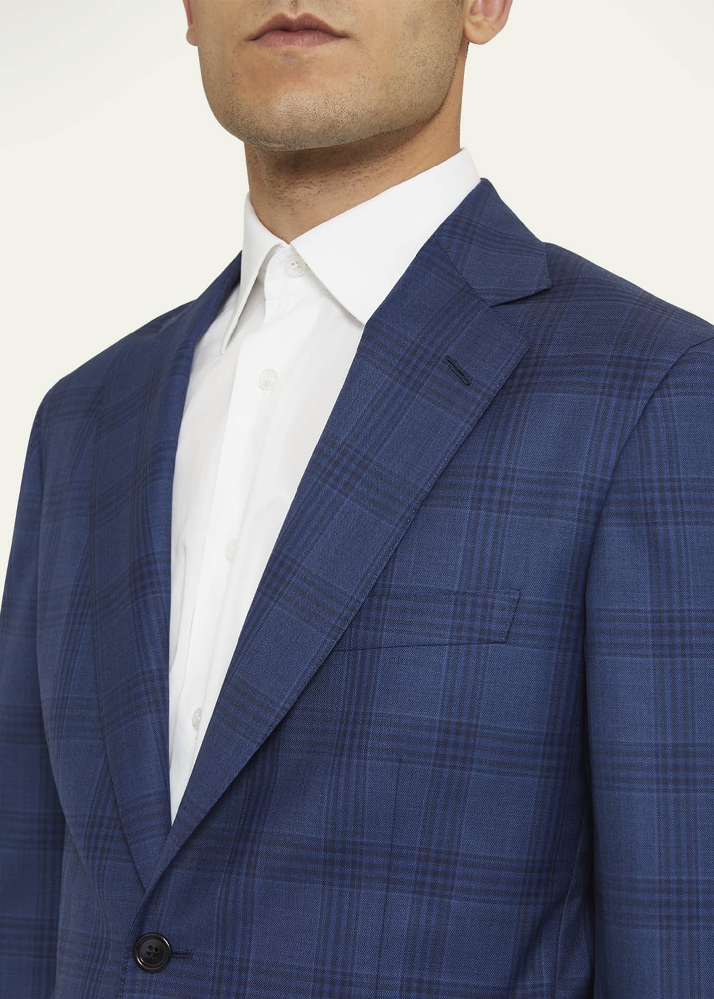 Brioni Men's Tonal Plaid Wool Sport Coat - Bergdorf Goodman