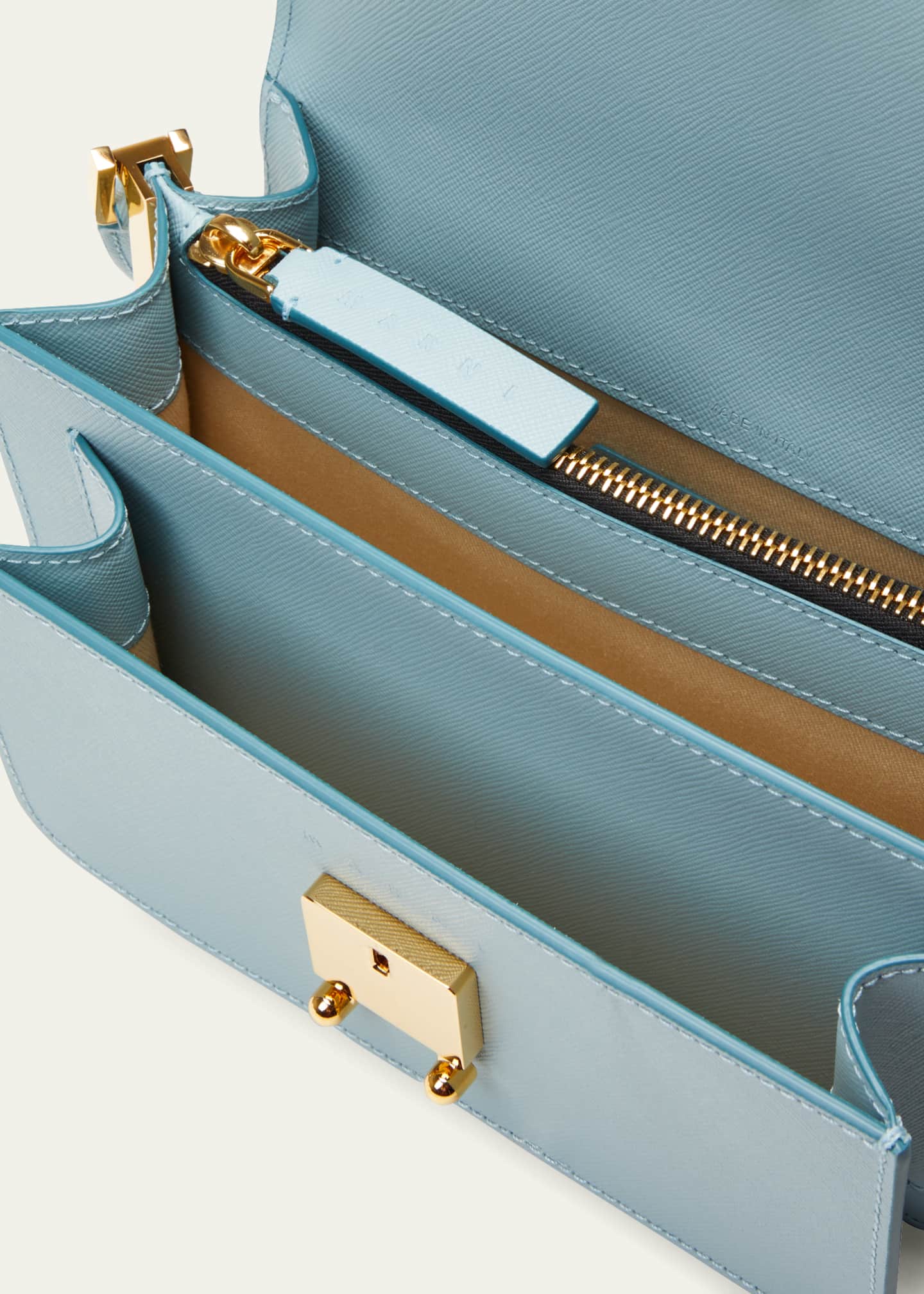 Marni Trunk East-West Calfskin Crossbody Bag - Bergdorf Goodman