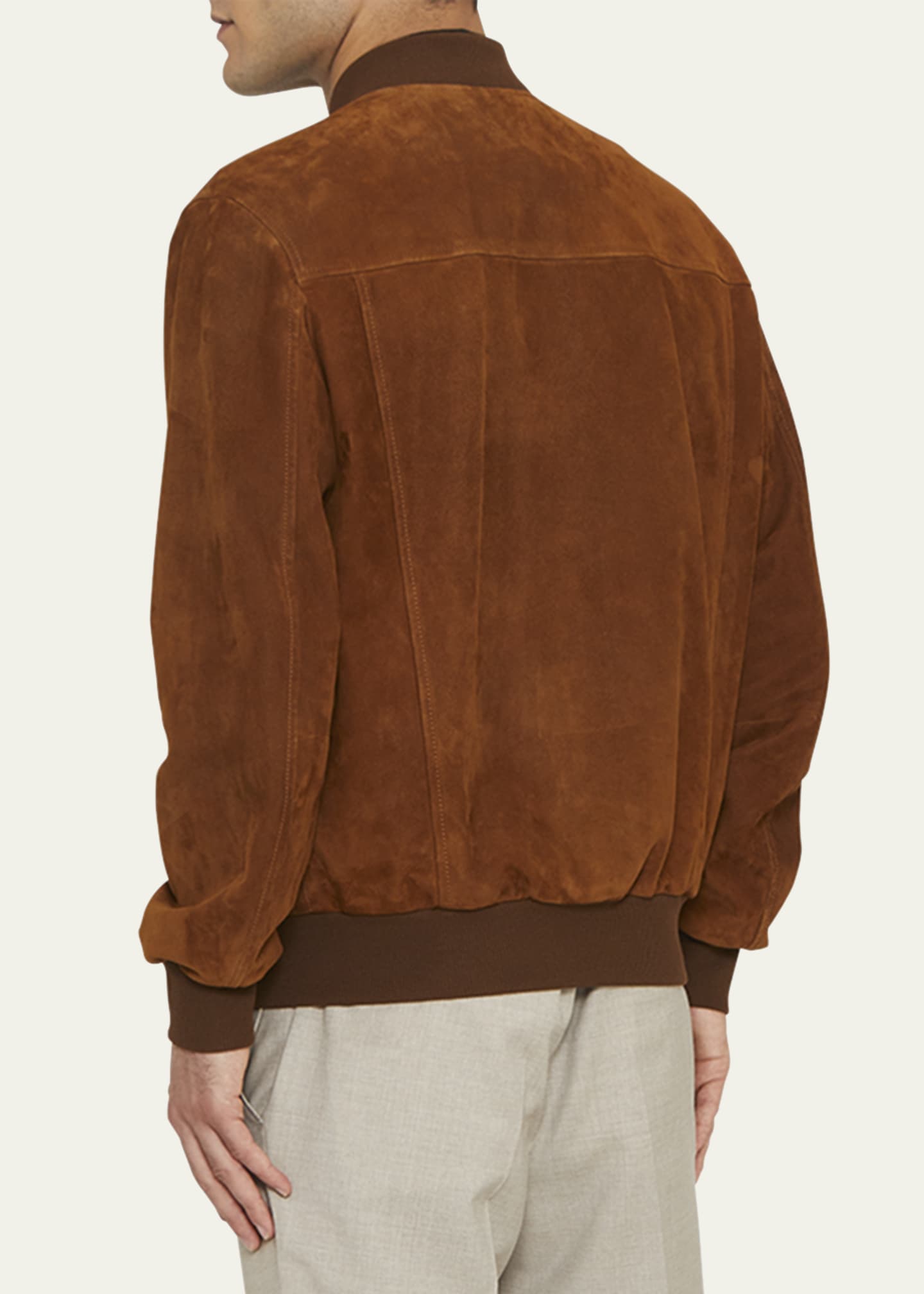 Brioni Men's Suede Blouson Jacket - Bergdorf Goodman
