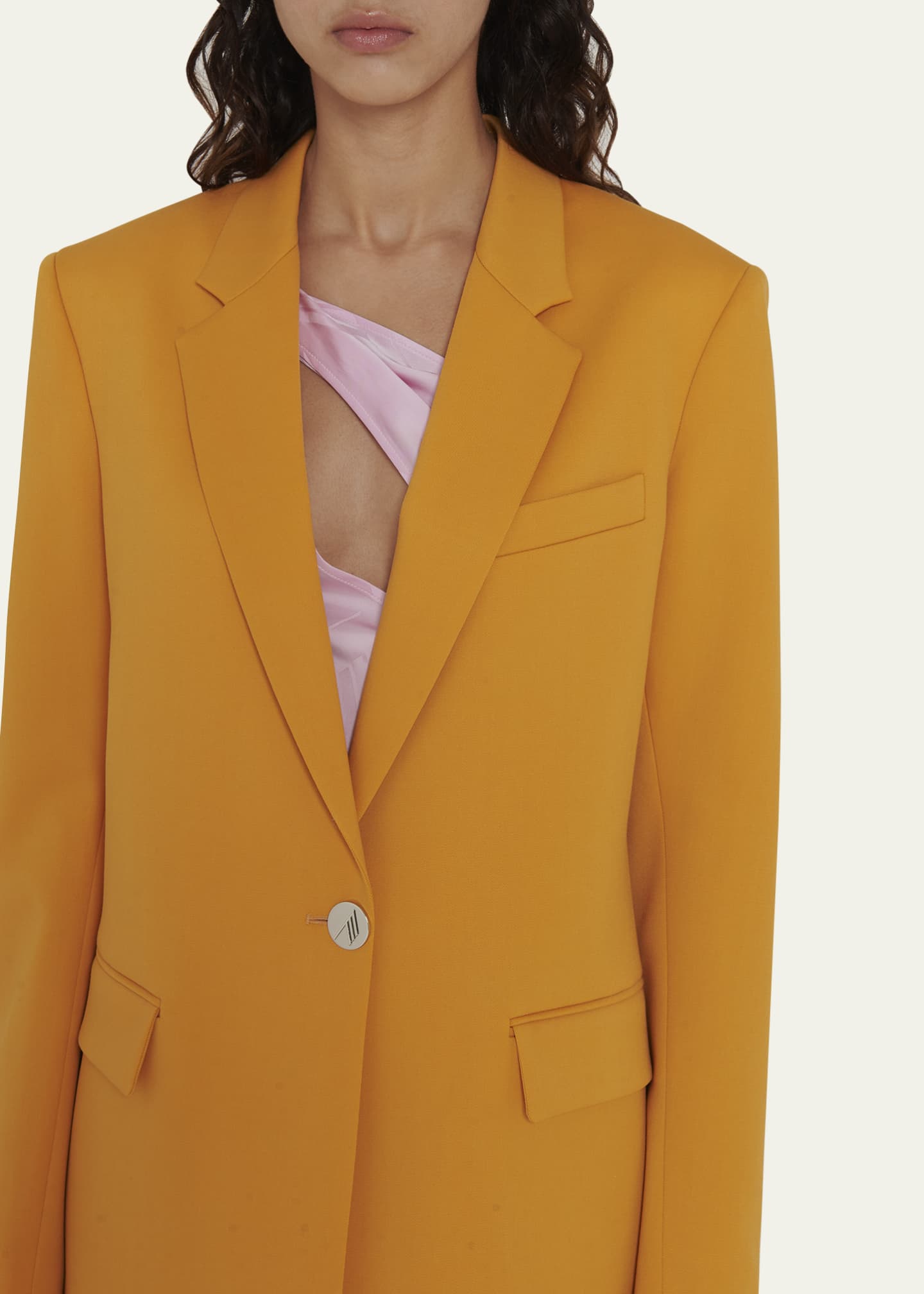 The Attico Bianca Single-Breasted Blazer - Bergdorf Goodman