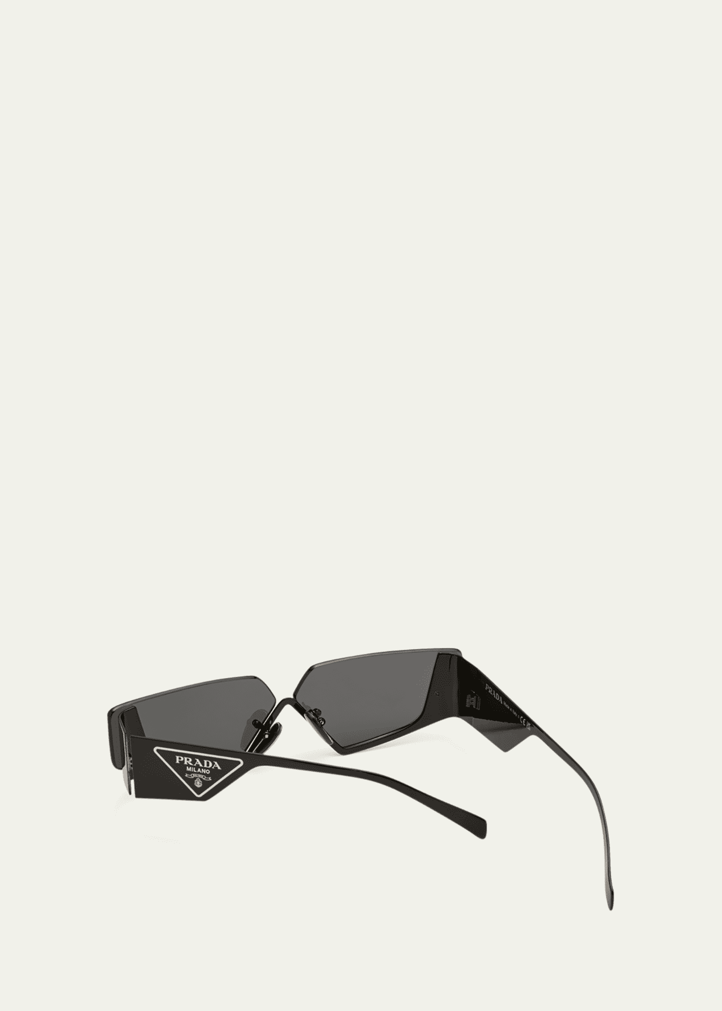 Prada Men's Triangle Logo Rimless Sunglasses - Bergdorf Goodman