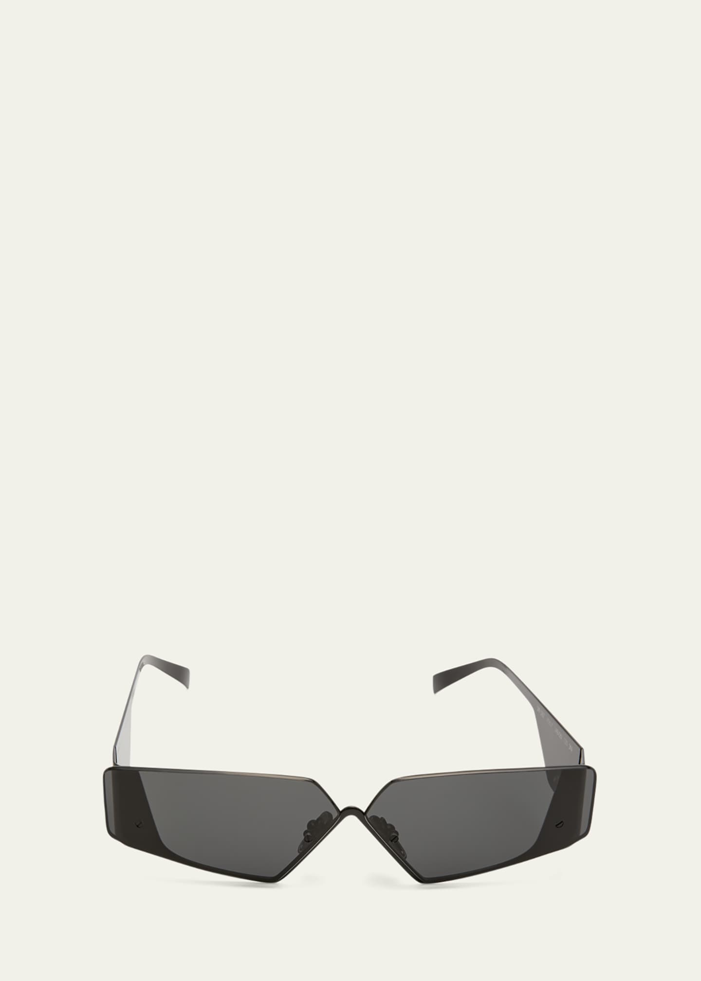 Prada Men's Triangle Logo Rimless Sunglasses - Bergdorf Goodman