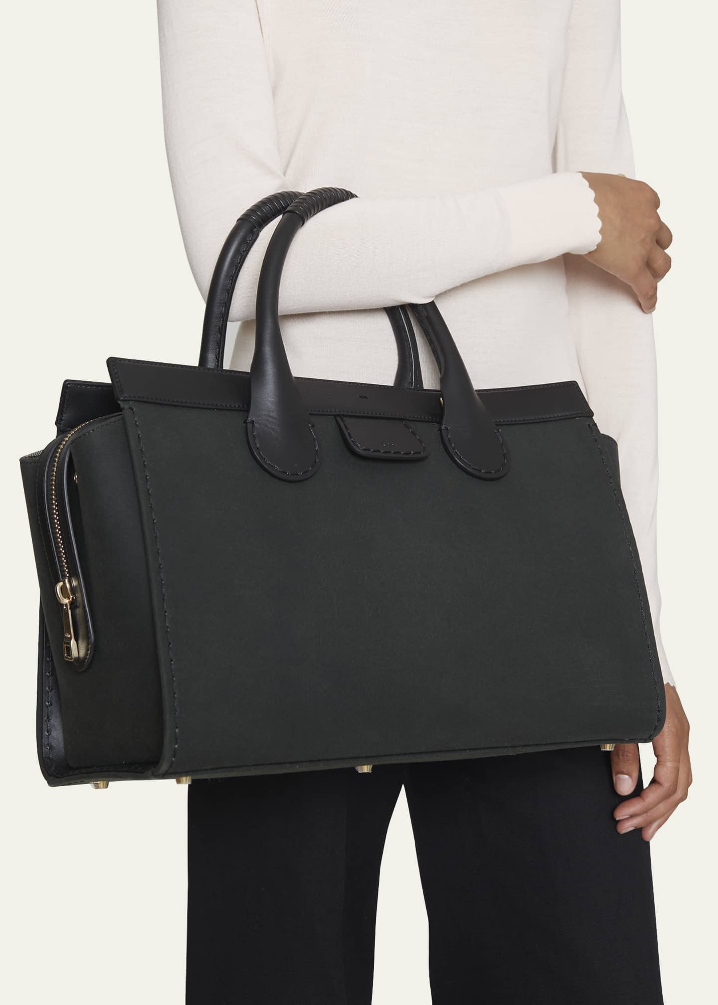 Chloe x Barbour Edith East-West Tote Bag - Bergdorf Goodman