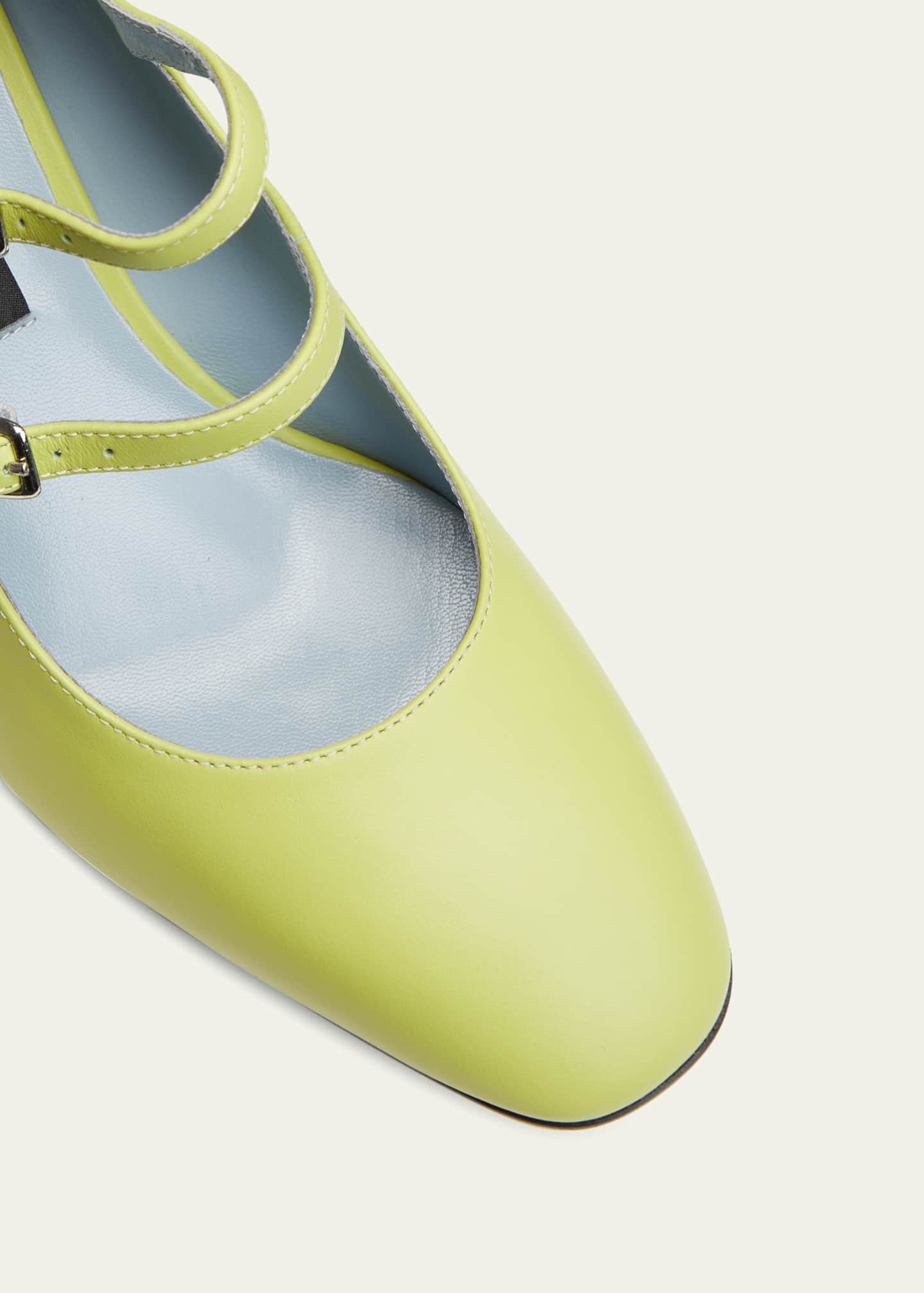 CAREL Alice Leather Mary Jane Duo Pumps - Bergdorf Goodman