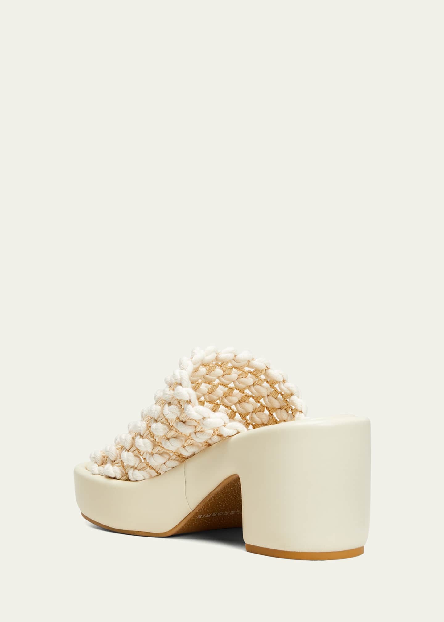 Clergerie Paris Dovea Woven Raffia Platform Sandals - Bergdorf Goodman