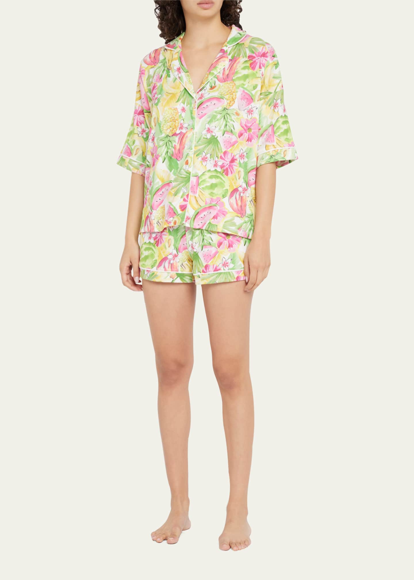 PJ Salvage That Banana Fruit-Print Pajama Set - Bergdorf Goodman