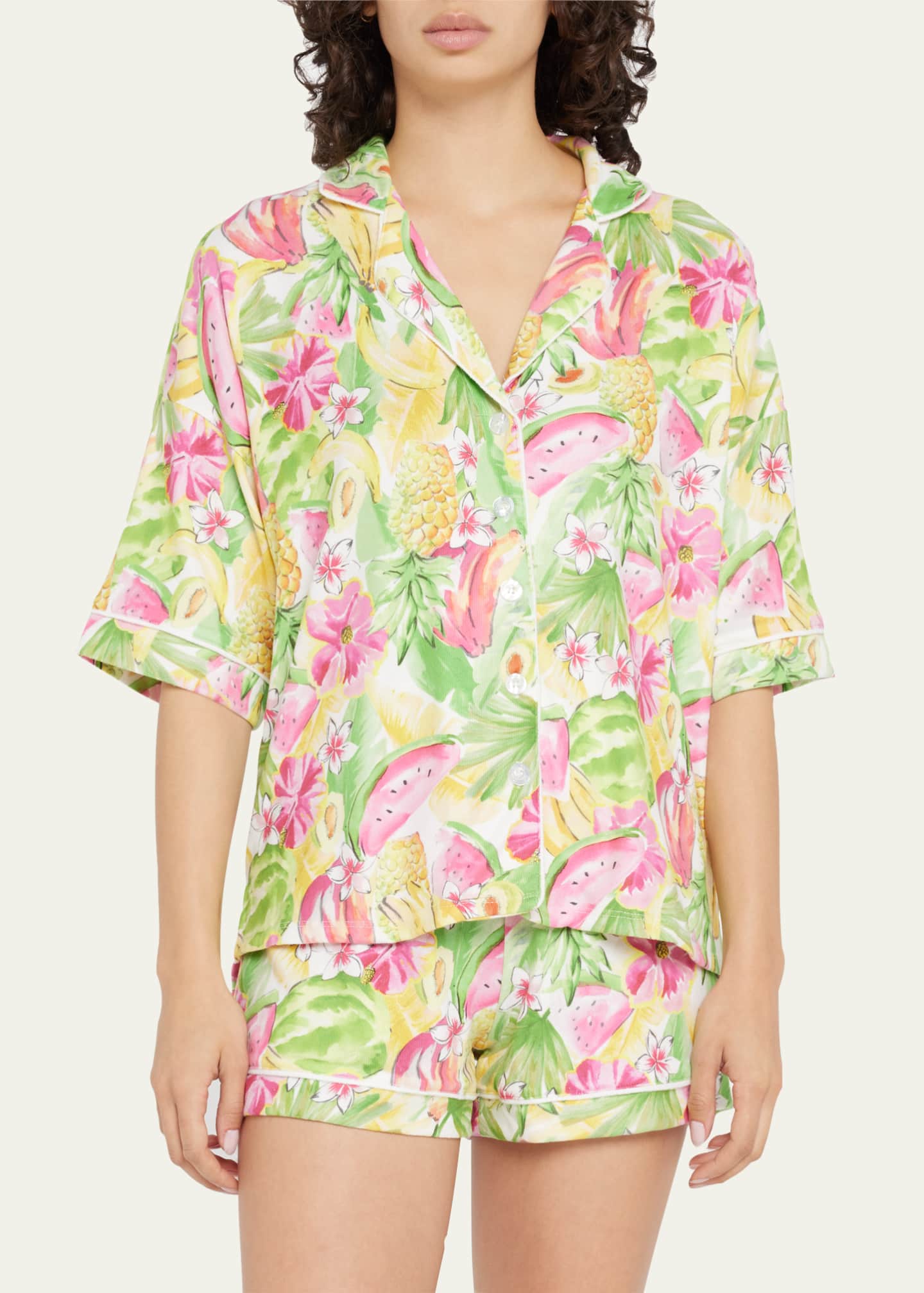 PJ Salvage That Banana Fruit-Print Pajama Set - Bergdorf Goodman