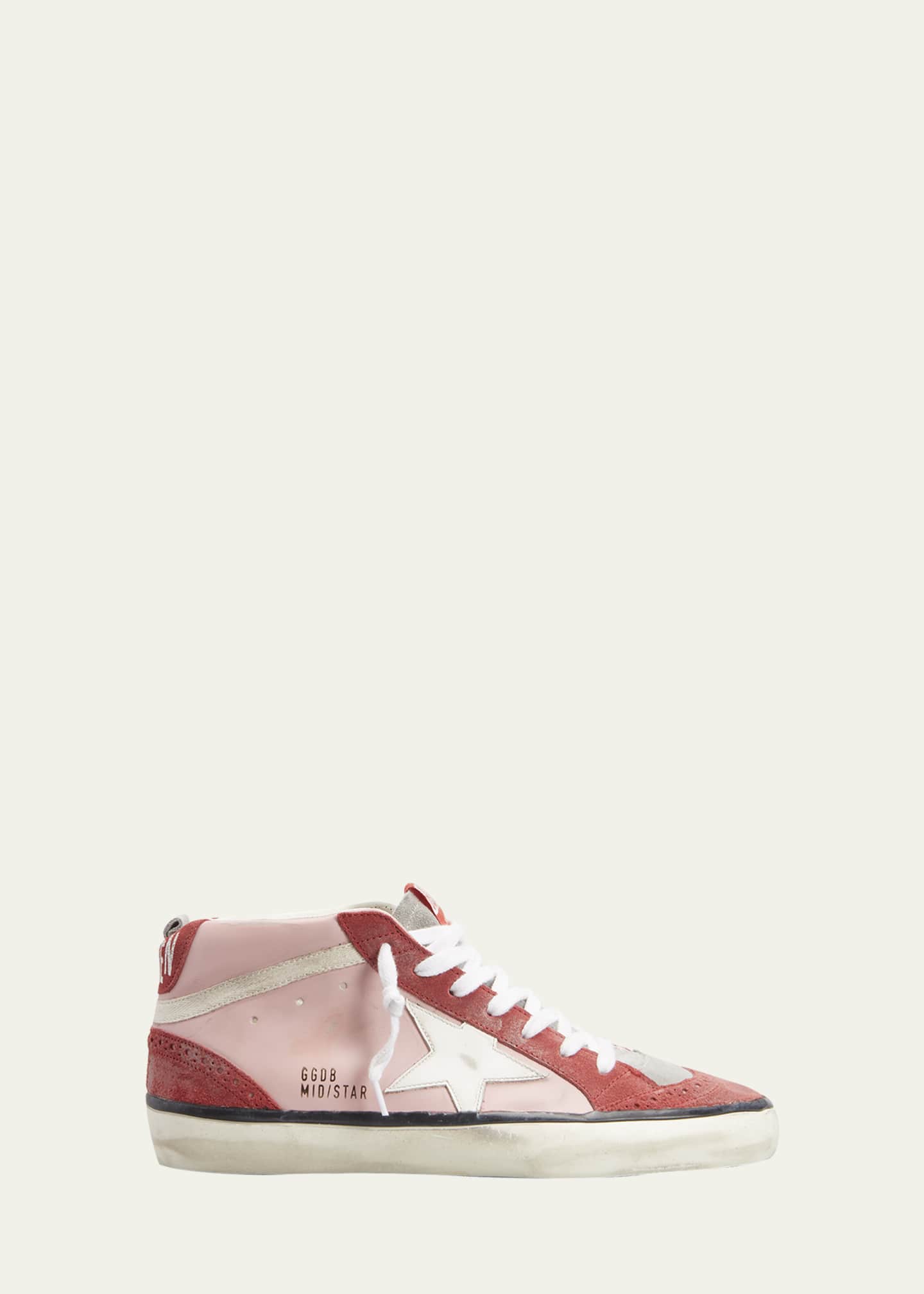 Golden Goose Mid Star Colorblock Wing-Tip Sneakers - Bergdorf Goodman