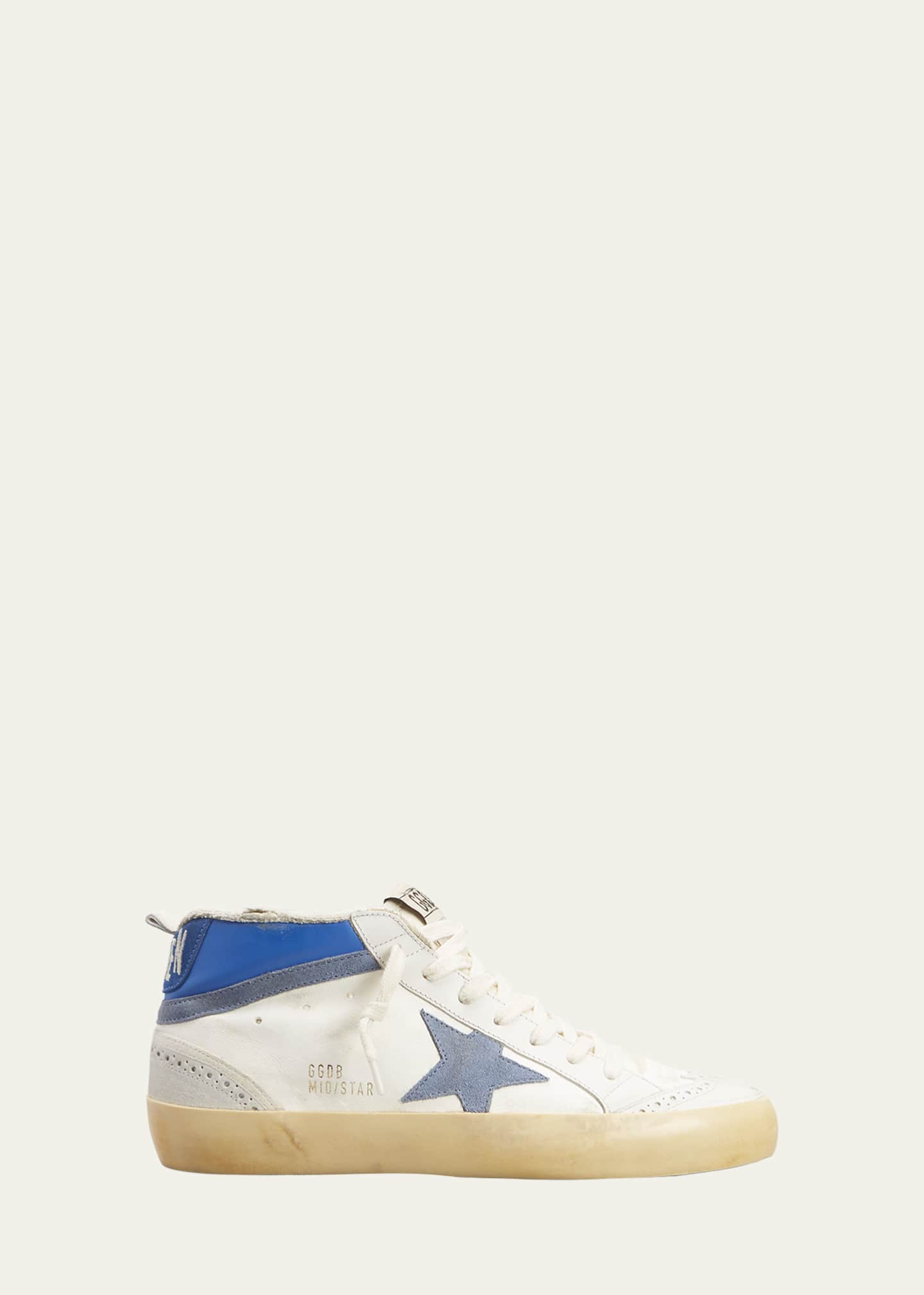 Golden Goose Mid Star Colorblock Wing-Tip Sneakers - Bergdorf Goodman