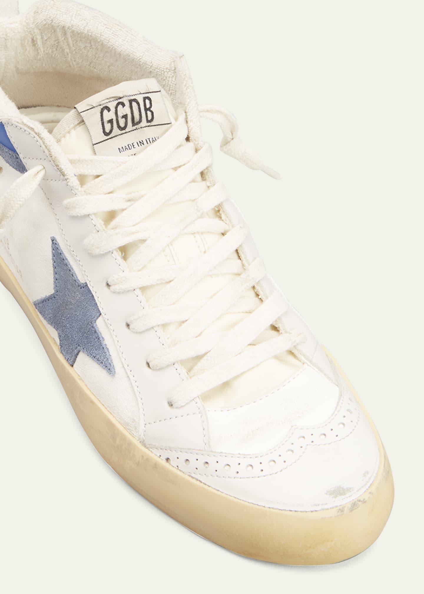 Golden Goose Mid Star Colorblock Wing-Tip Sneakers - Bergdorf Goodman
