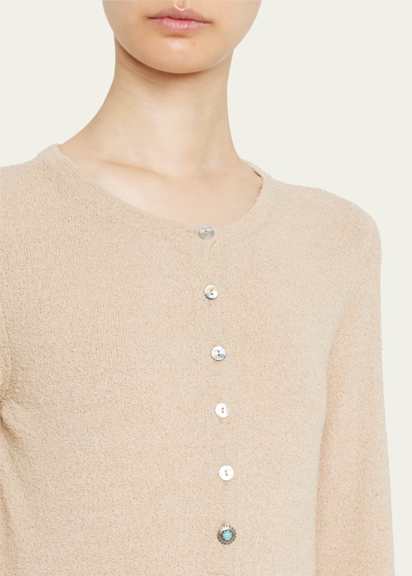 FORTELA Coralie Button-Front Henley Top - Bergdorf Goodman