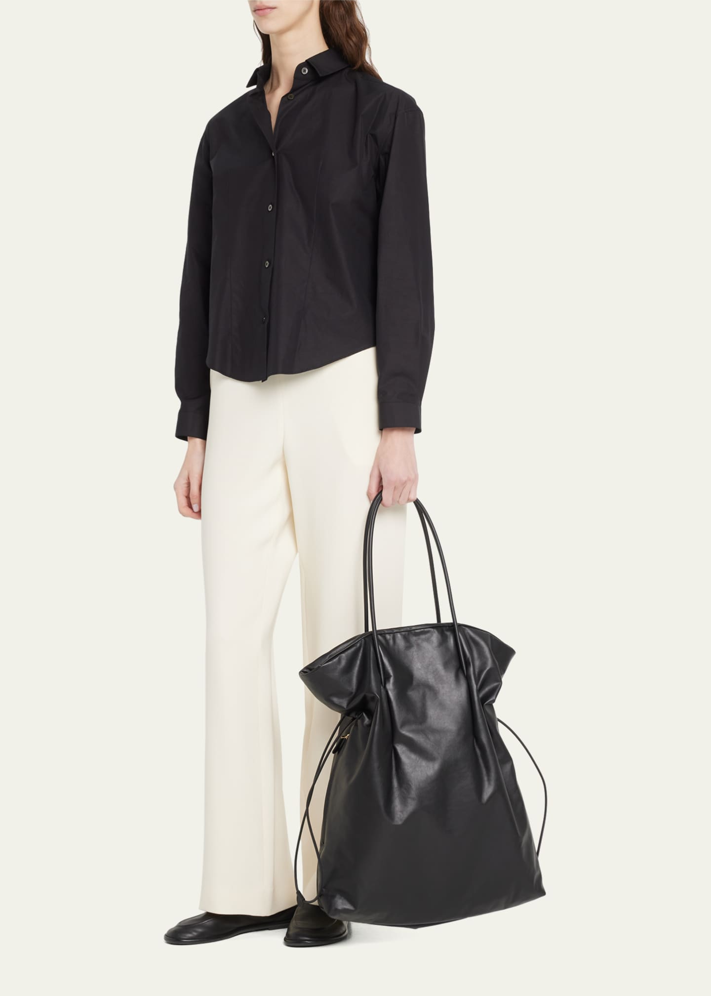 THE ROW Polly Tote Bag in Calf Leather - Bergdorf Goodman