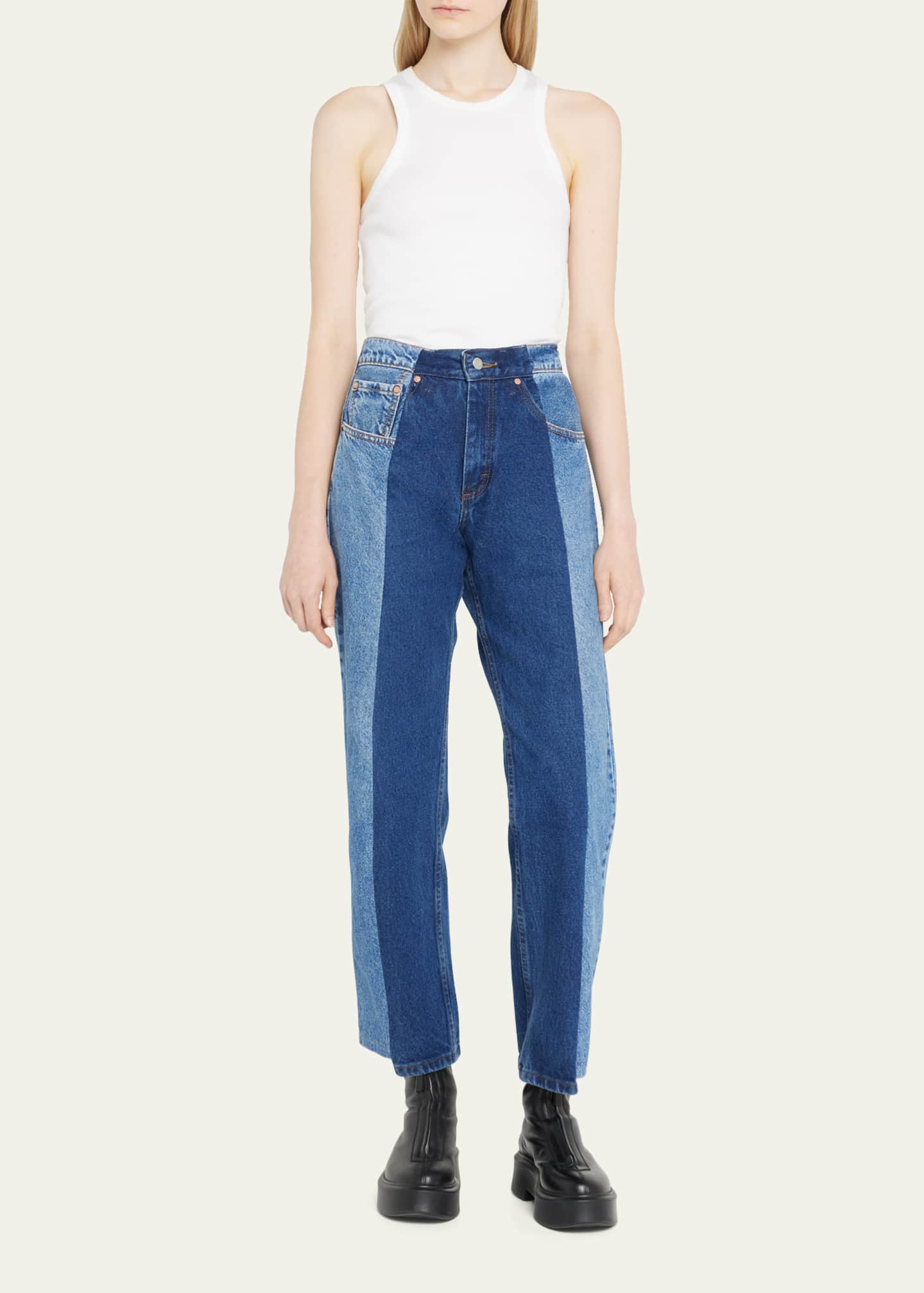 E.L.V Denim High-Rise Boyfriend Jeans - Bergdorf Goodman