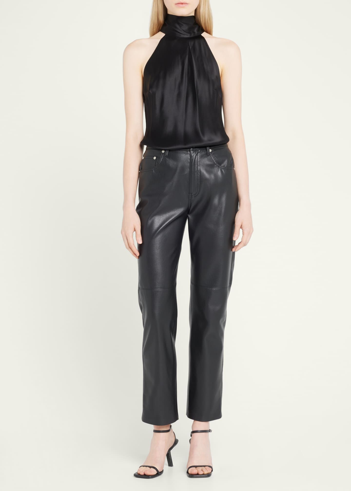 FRAME Draped Self-Tie Halter Top - Bergdorf Goodman