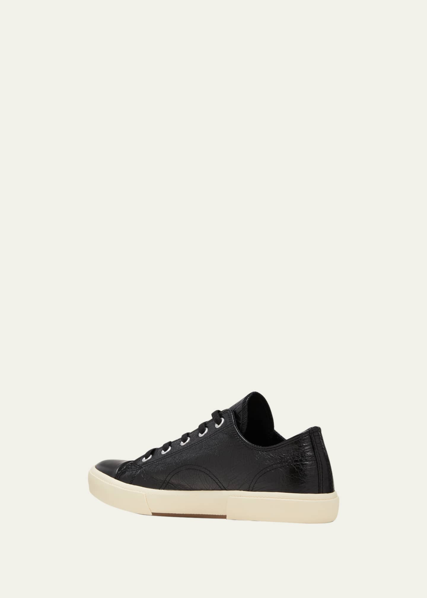 Balenciaga Men's Paris Textured Leather Low-Top Sneakers - Bergdorf Goodman