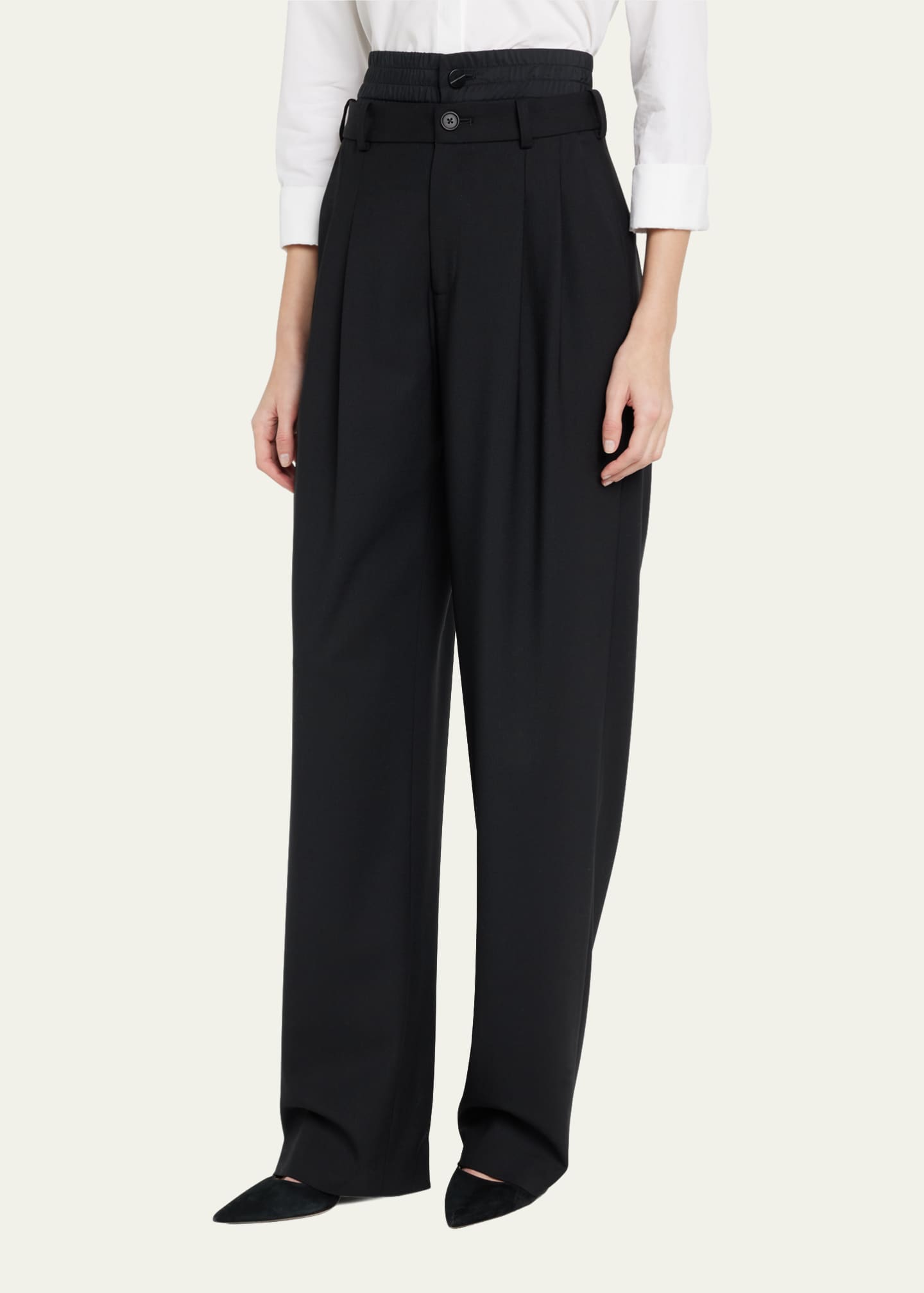 Monse Logo Double-Banded Drawstring Pants - Bergdorf Goodman