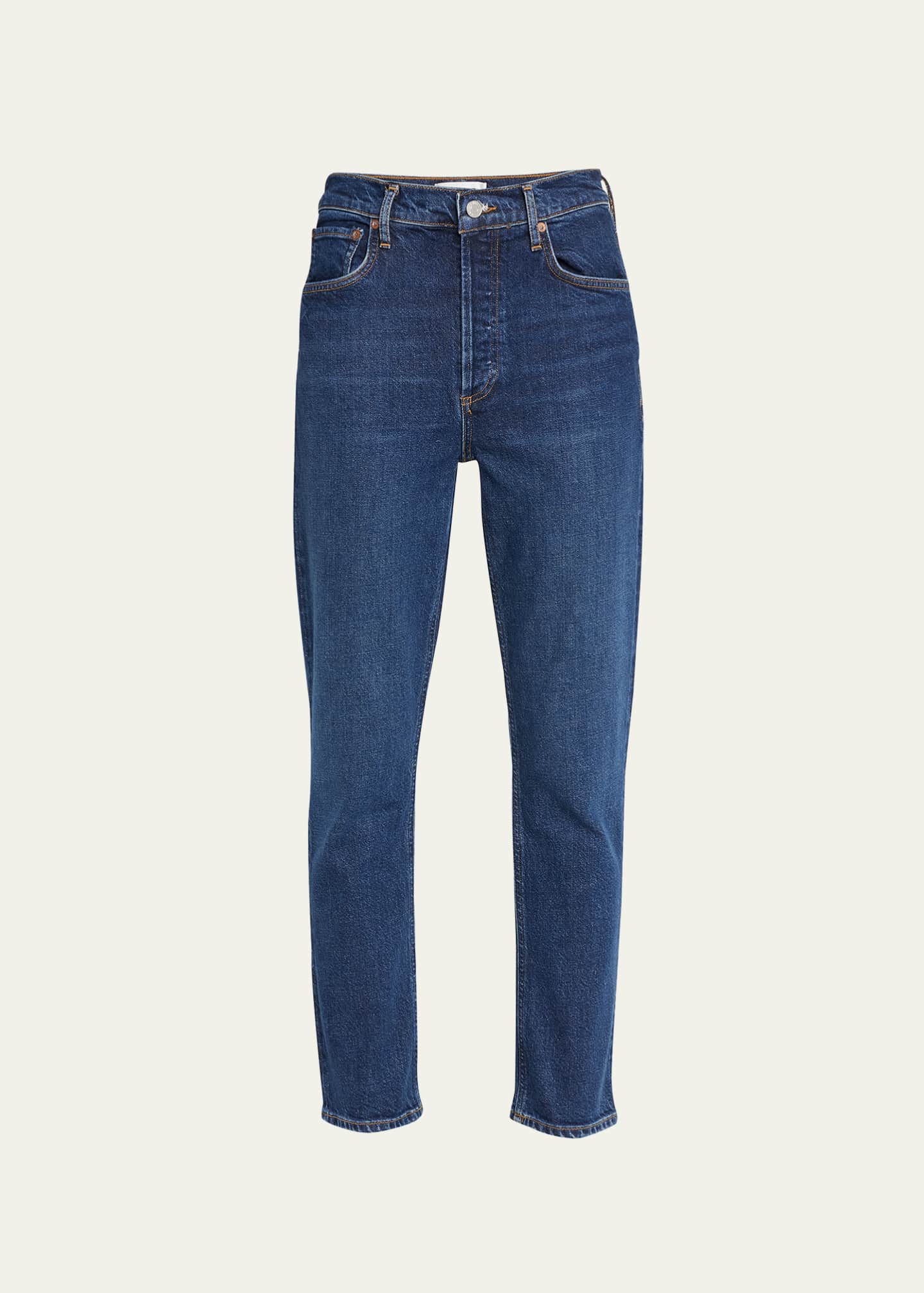 AGOLDE Riley Cropped Slim Straight Jeans - Bergdorf Goodman