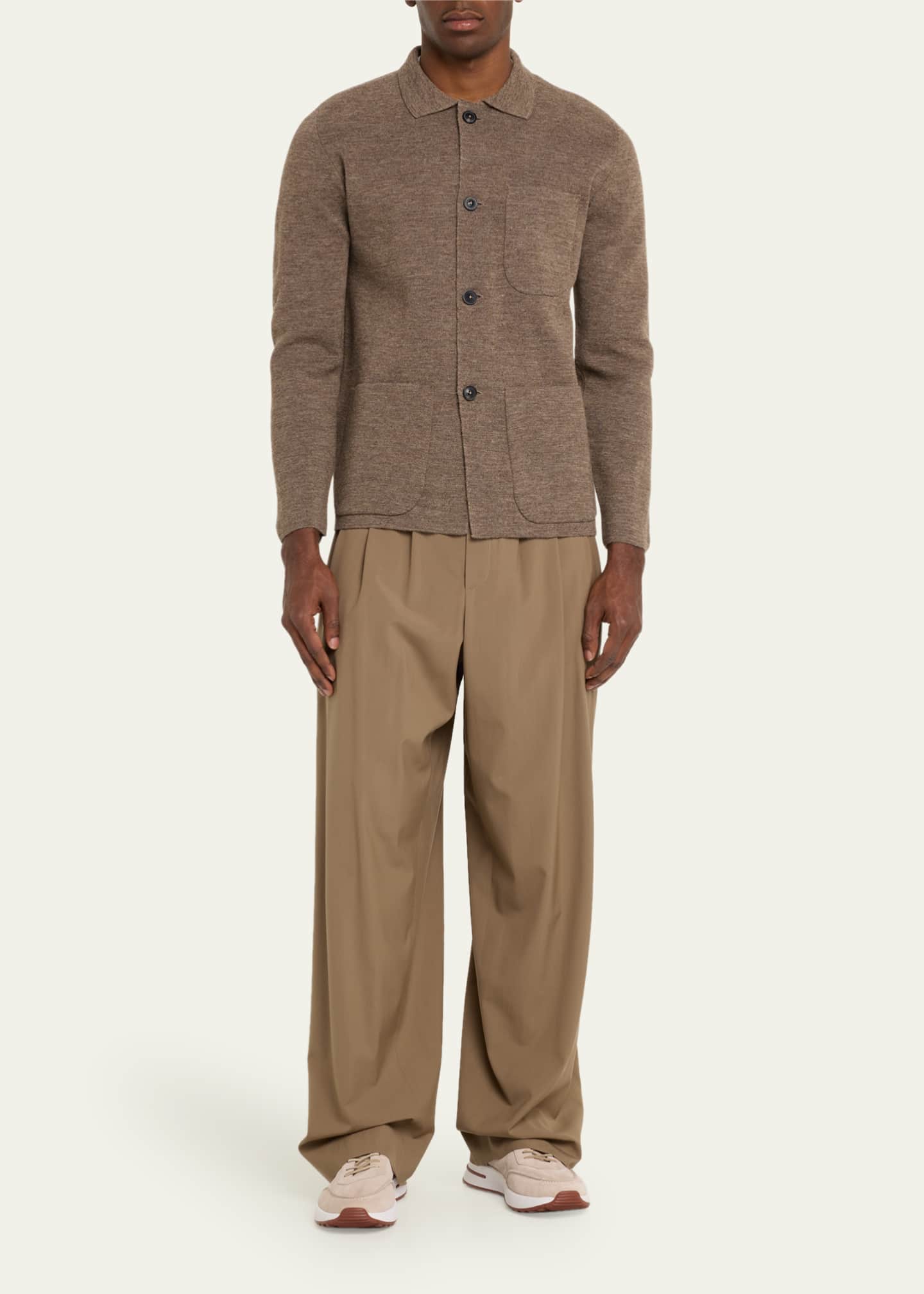 ANDERSEN-ANDERSEN Men's Wool Knit Work Jacket - Bergdorf Goodman