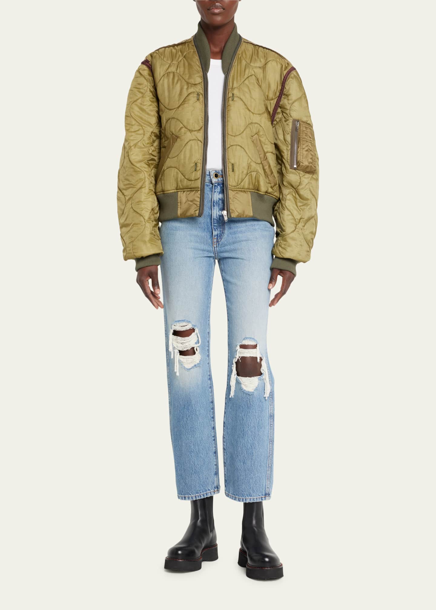 R13 Refurbished Quilted Bomber Jacket - Bergdorf Goodman