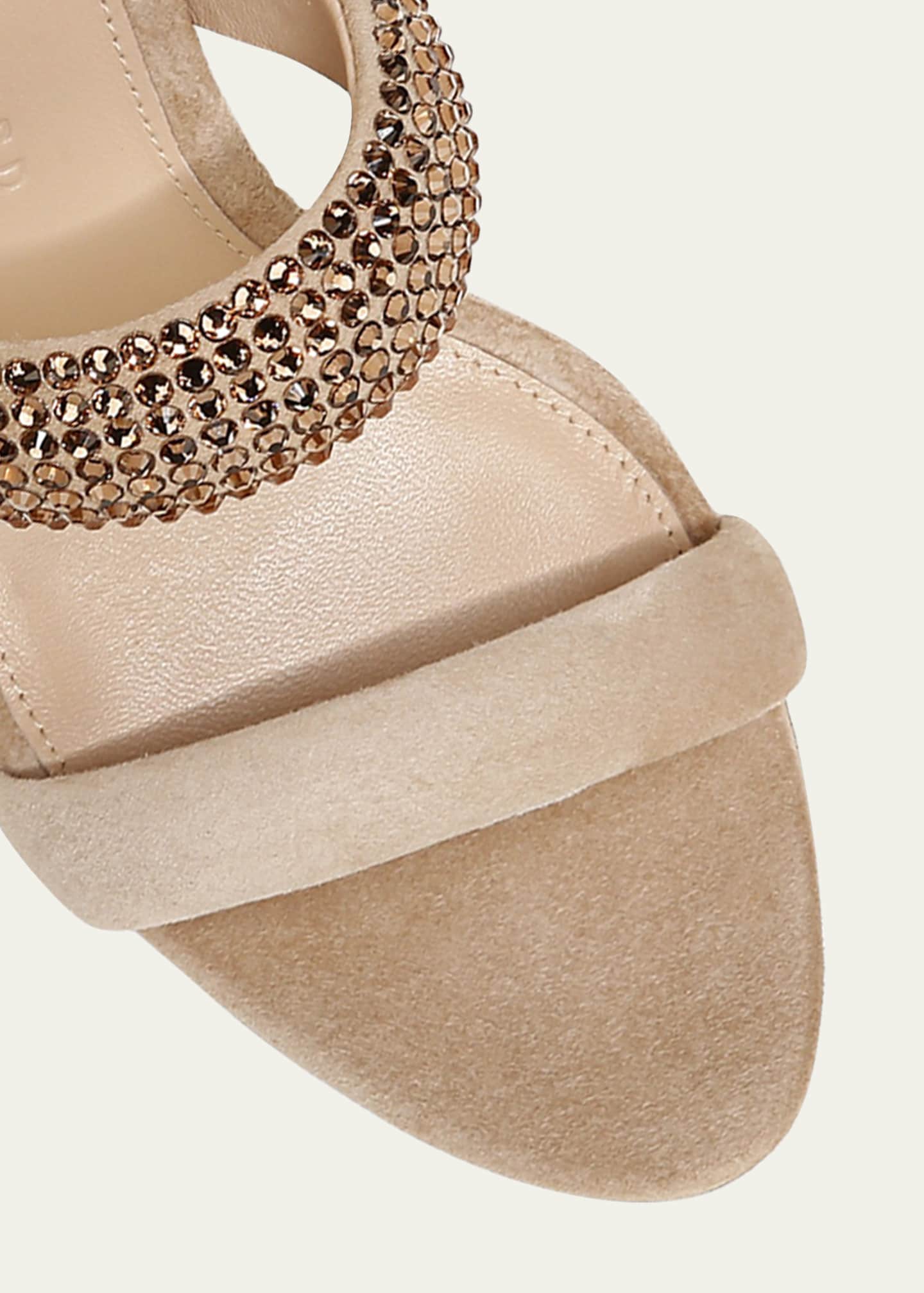Veronica Beard Alvari Crystal-Embellished Slide Sandals - Bergdorf Goodman