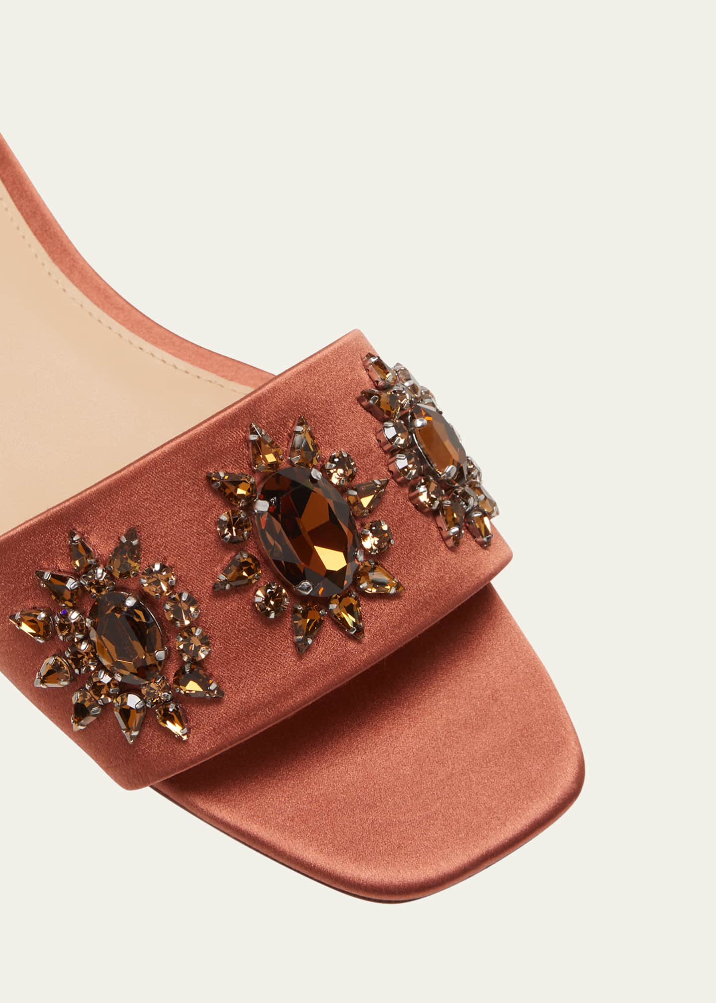Veronica Beard Maggie Jeweled Flat Slide Sandals - Bergdorf Goodman