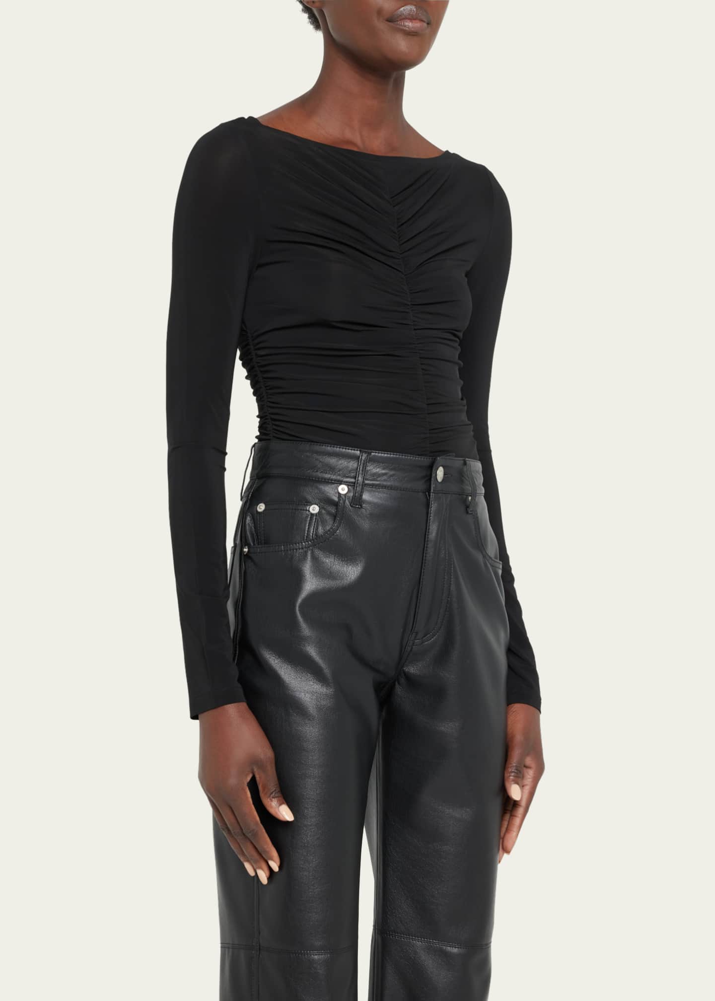 Citizens of Humanity Penelope Shirred Mesh Bodysuit - Bergdorf Goodman