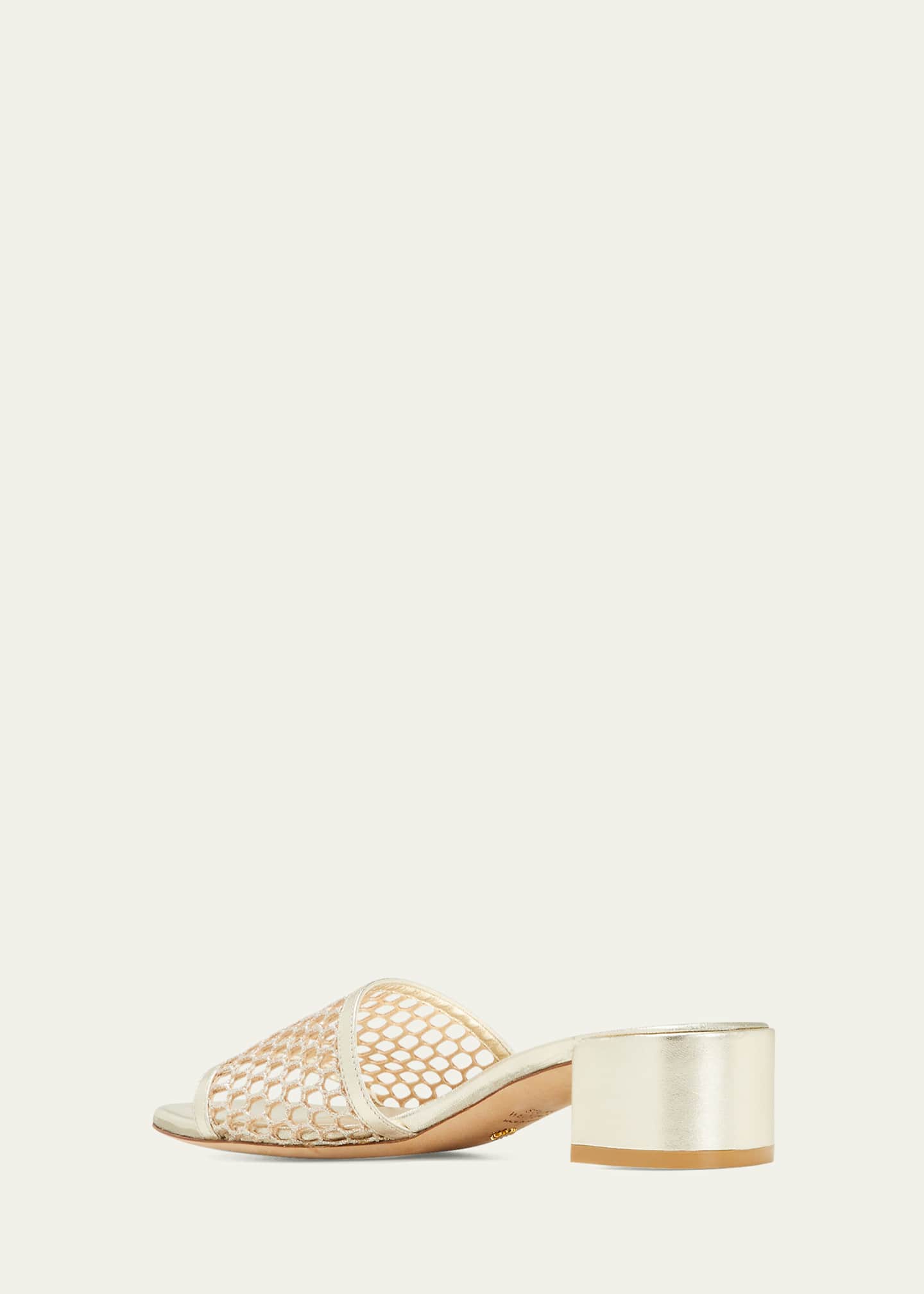 Stuart Weitzman Cayman Net Slide Sandals - Bergdorf Goodman
