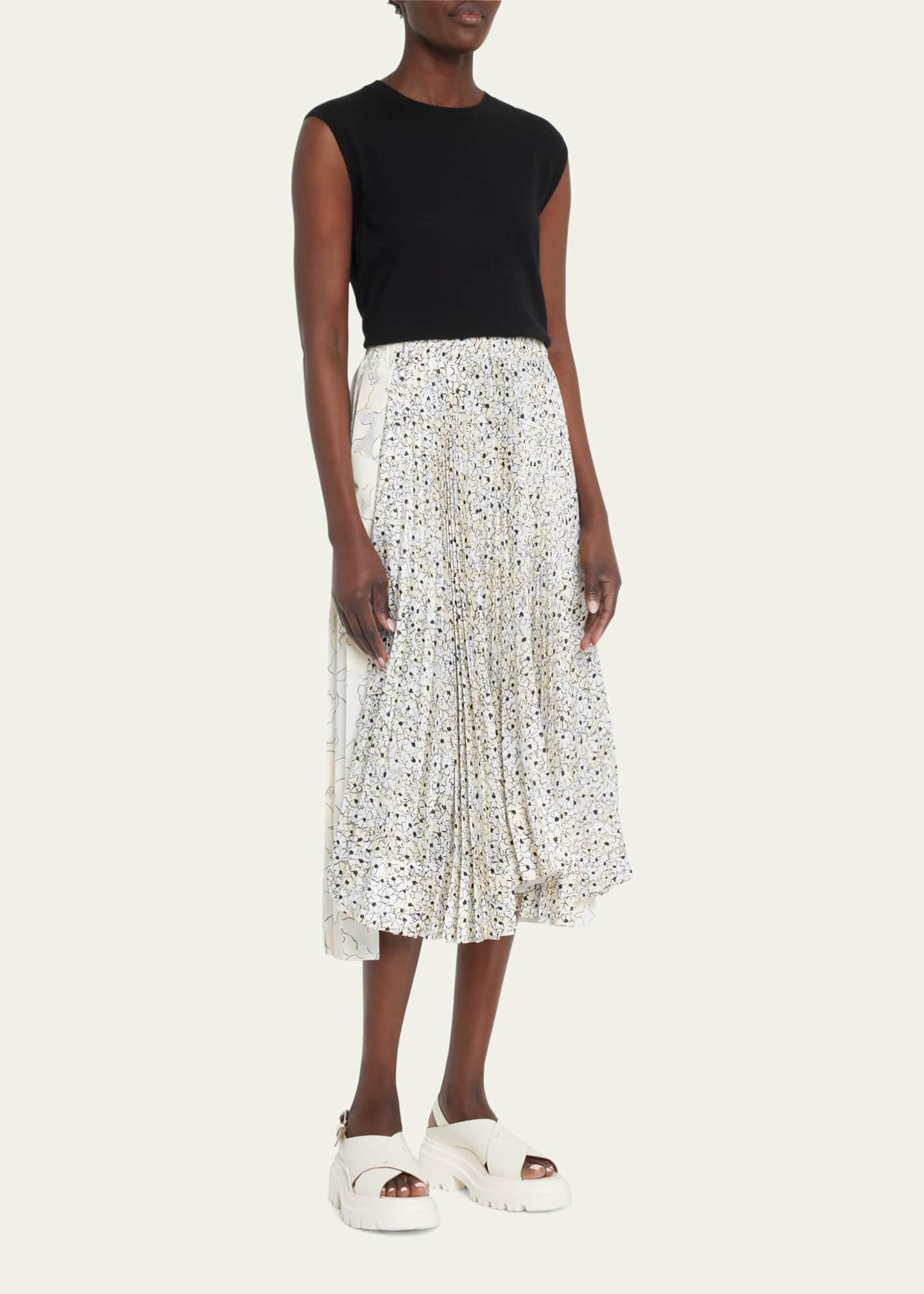 Plan C Bicolor Chunky Slingback Loafer Sandals - Bergdorf Goodman