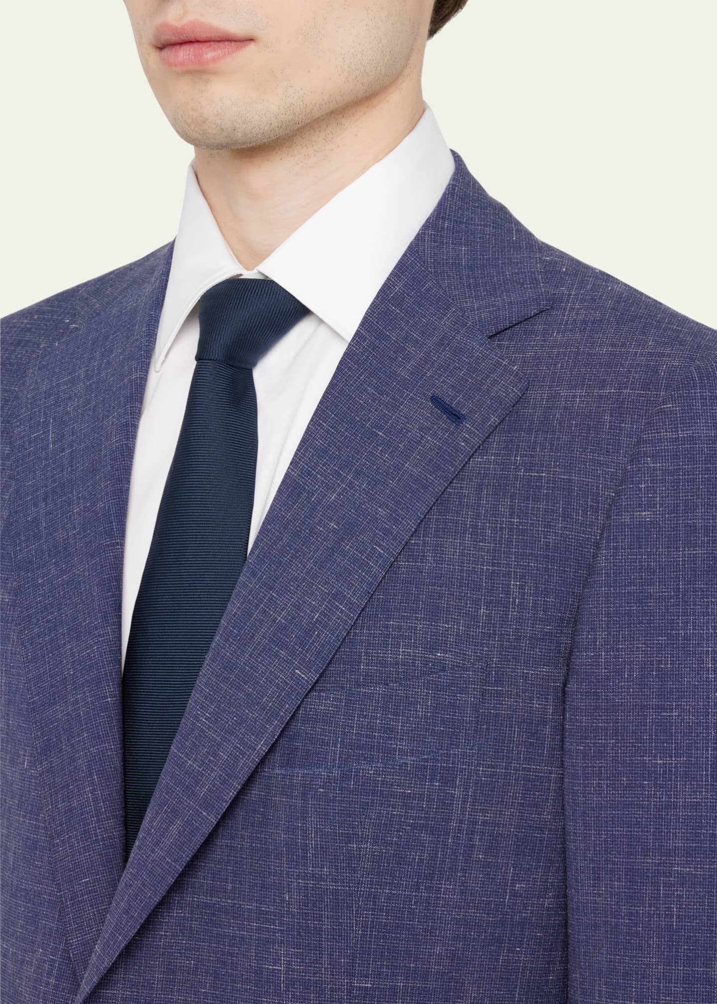 Cesare Attolini Men's Micro Houndstooth Wool Suit - Bergdorf Goodman