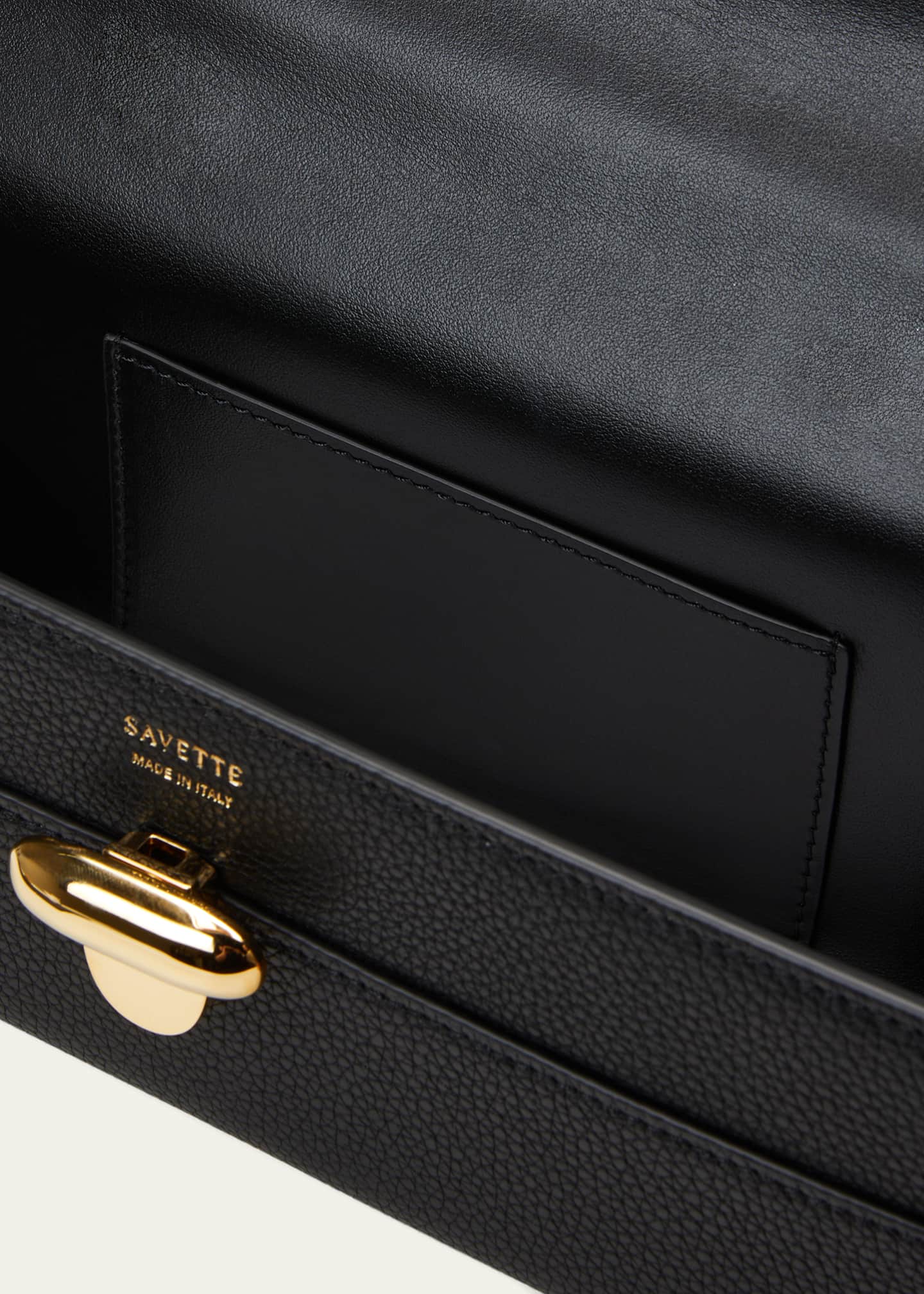 Savette Slim Leather Pochette Top-Handle Bag - Bergdorf Goodman