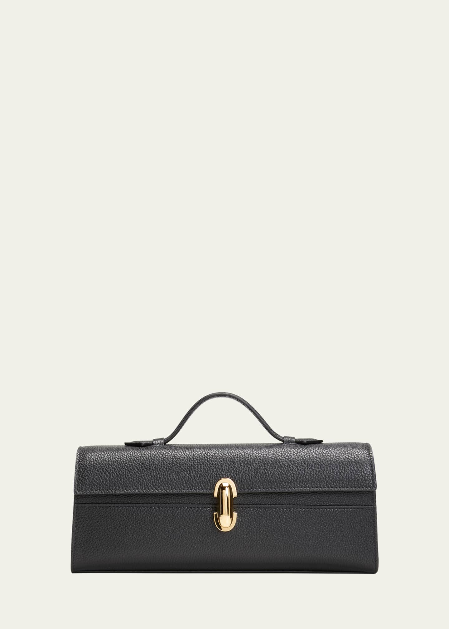 Savette Slim Leather Pochette Top-Handle Bag - Bergdorf Goodman