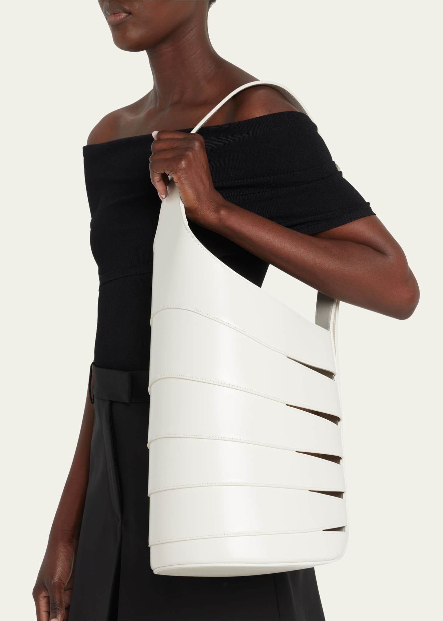 ALAIA Babel Medium Cutout Bucket Shoulder Bag - Bergdorf Goodman