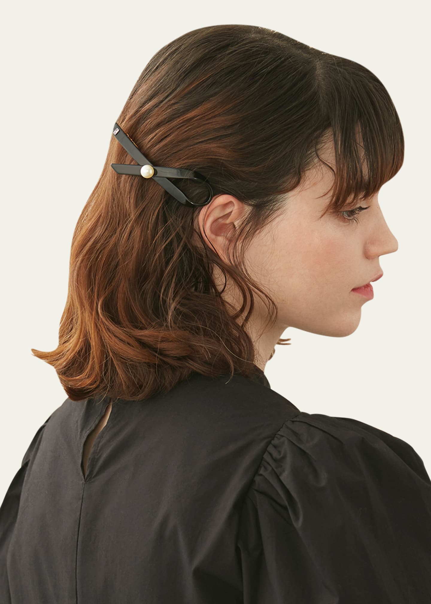 Alexandre de Paris Pearly Ribbon Barrette - Bergdorf Goodman