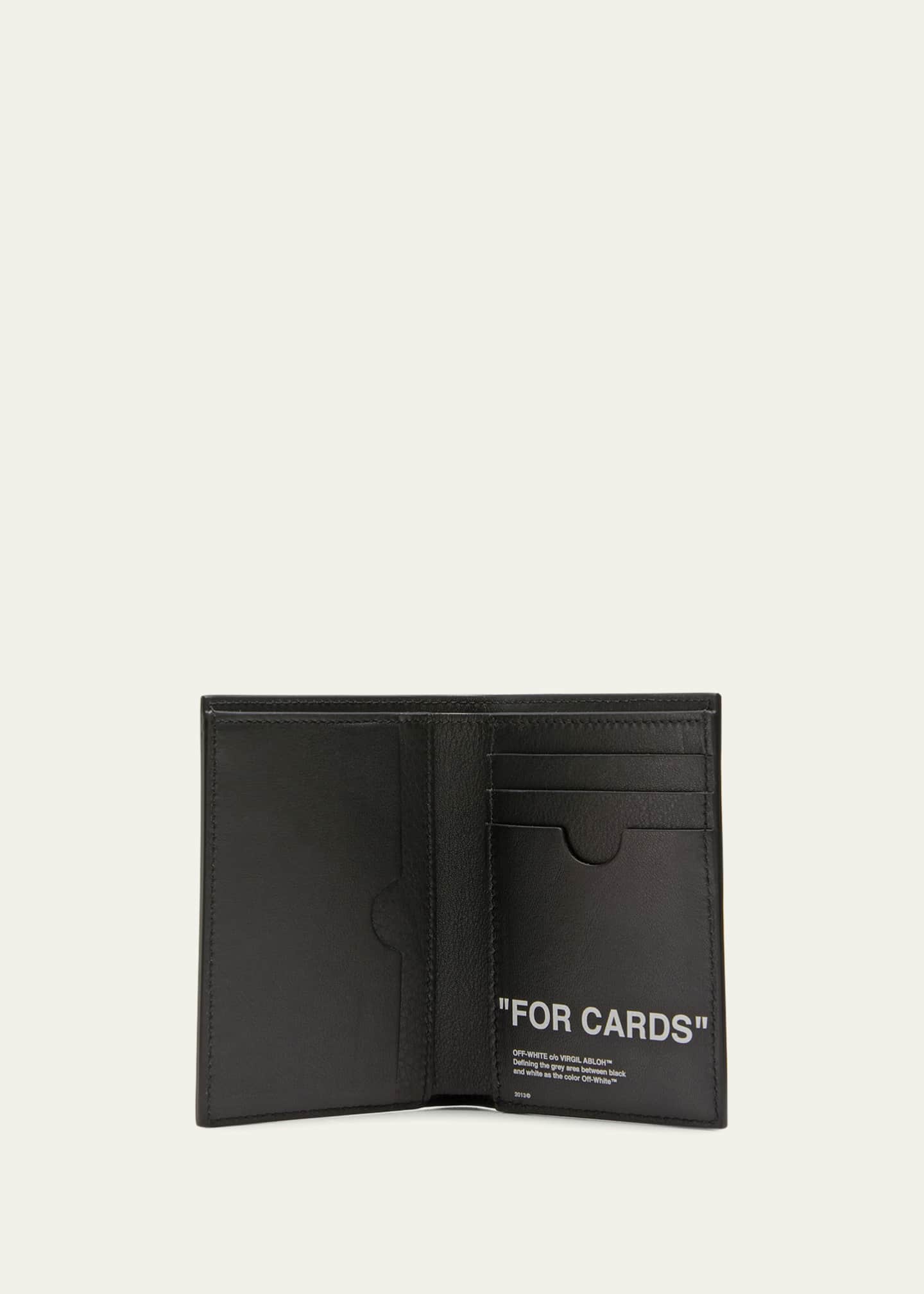 Off-White Men's Quote Bifold Card Case - Bergdorf Goodman