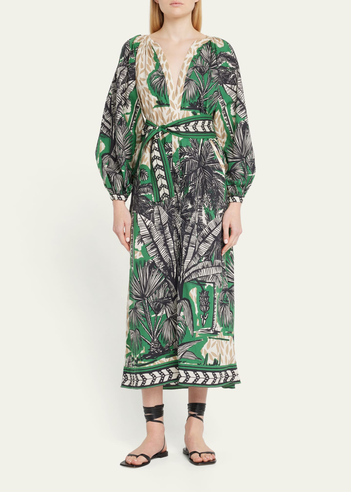 Johanna Ortiz Quiet Solitude Belted Tunic Dress - Bergdorf Goodman