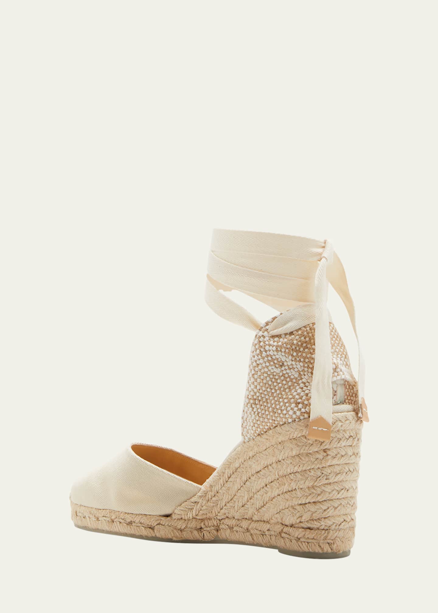 Castaner Carina Canvas Ankle-Wrap Wedge Espadrilles - Bergdorf Goodman Castaner Carina Canvas Ankle-Wrap Wedge Espadrilles - Bergdorf Goodman