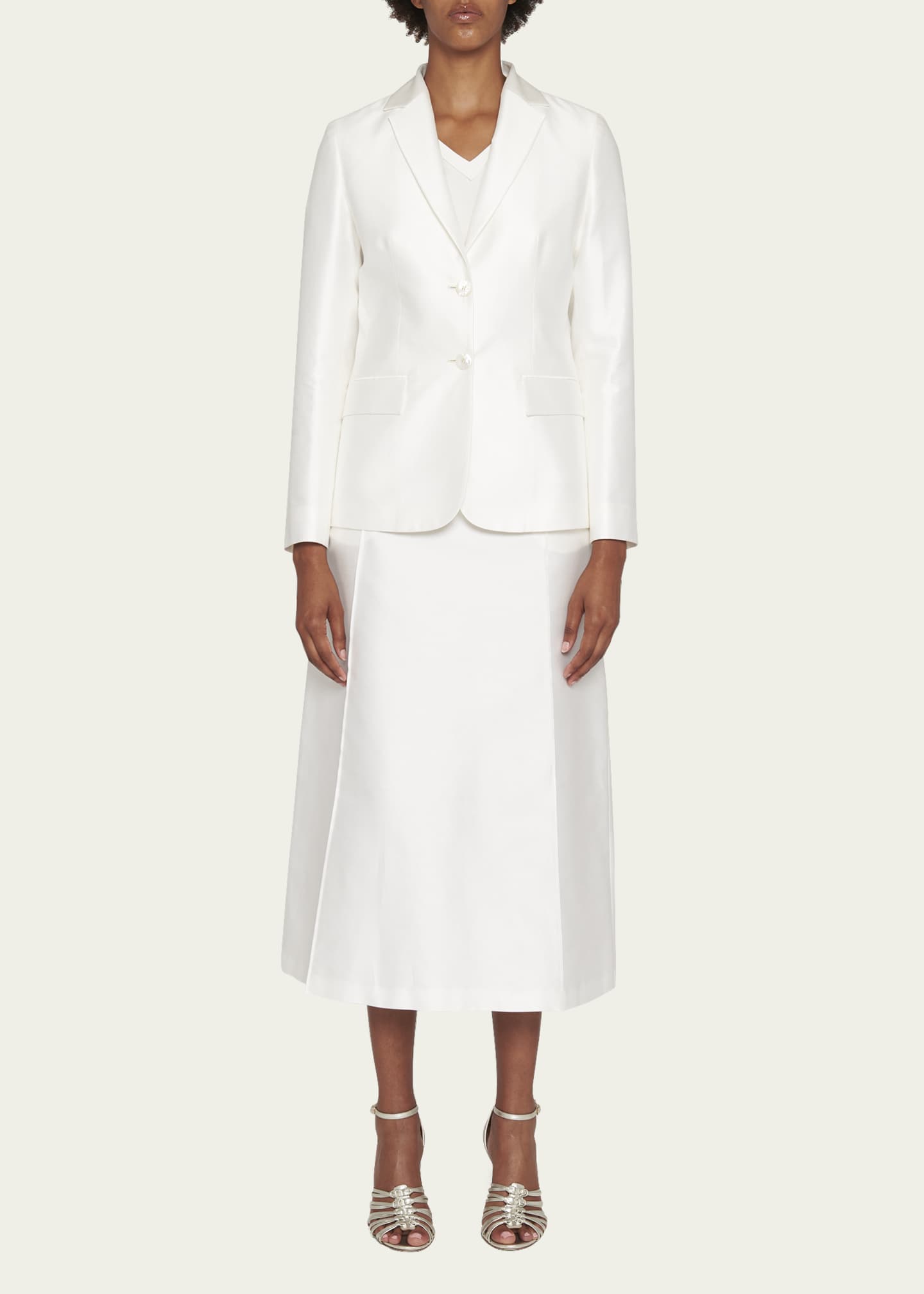 Kiton Single-Breast Sheen Jacket - Bergdorf Goodman