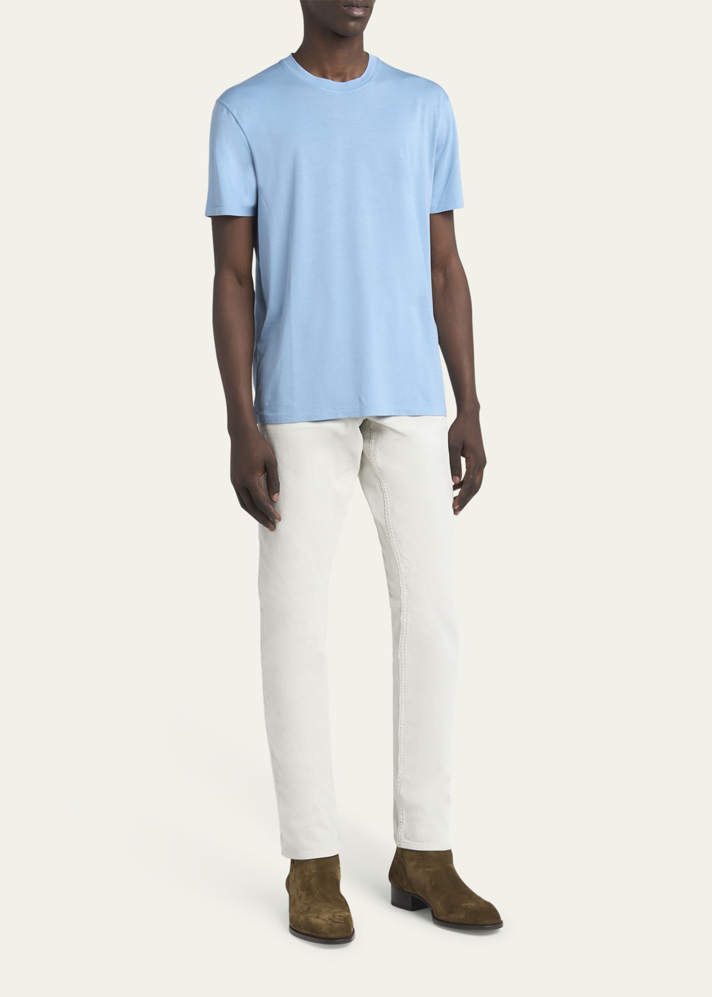 TOM FORD Men's Lyocell-Cotton Crewneck T-Shirt - Bergdorf Goodman