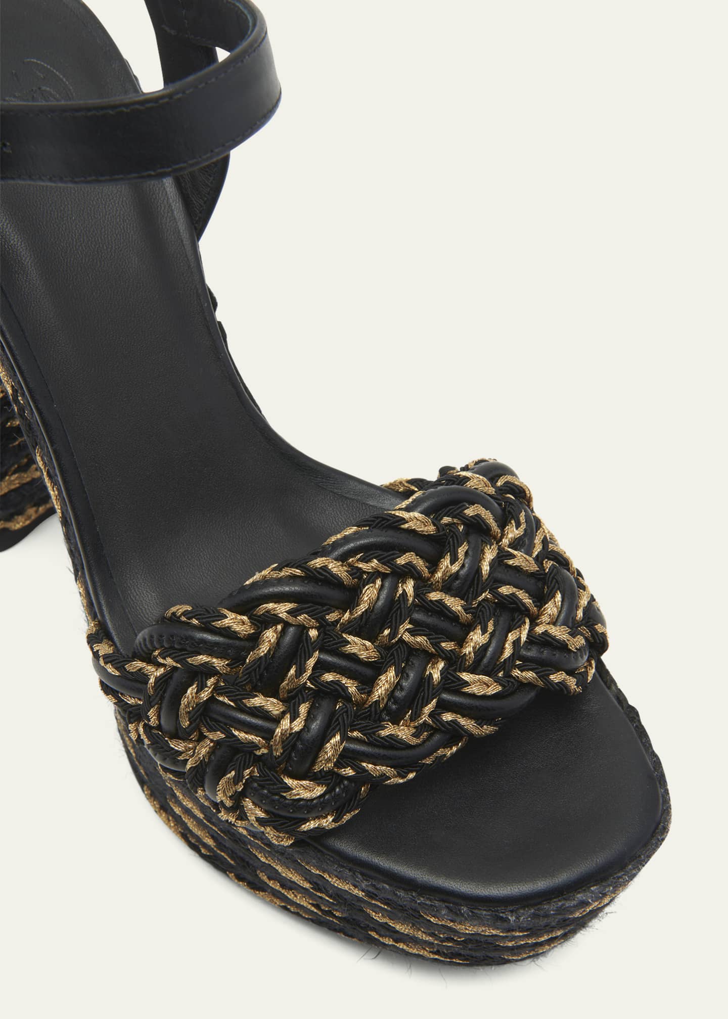 Castaner Anne Braided Ankle-Strap Platform Sandals - Bergdorf Goodman