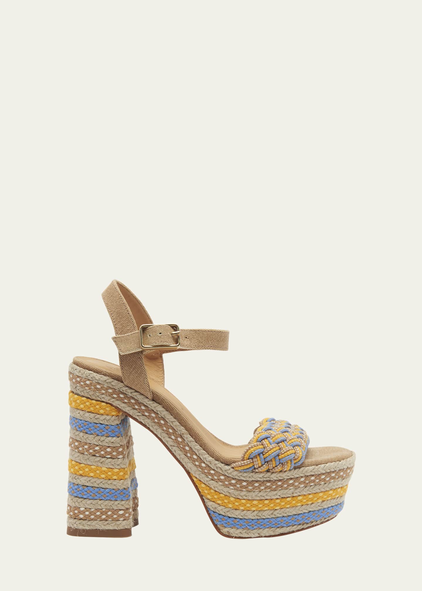 Castaner Anne Multicolored Ankle-Strap Platform Sandals - Bergdorf Goodman