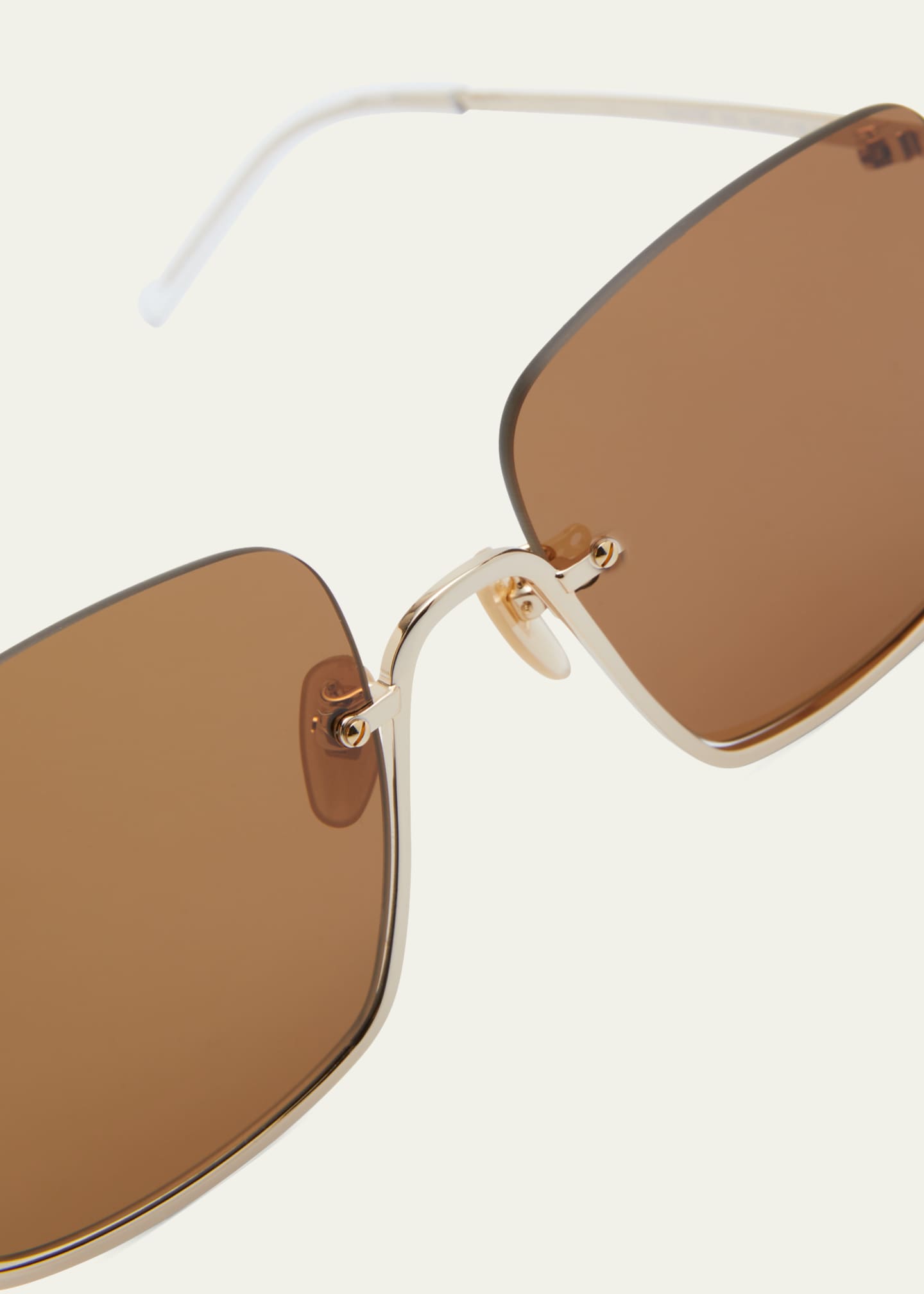 Gucci Semi-Rimmed Metal & Acetate Square Sunglasses - Bergdorf Goodman