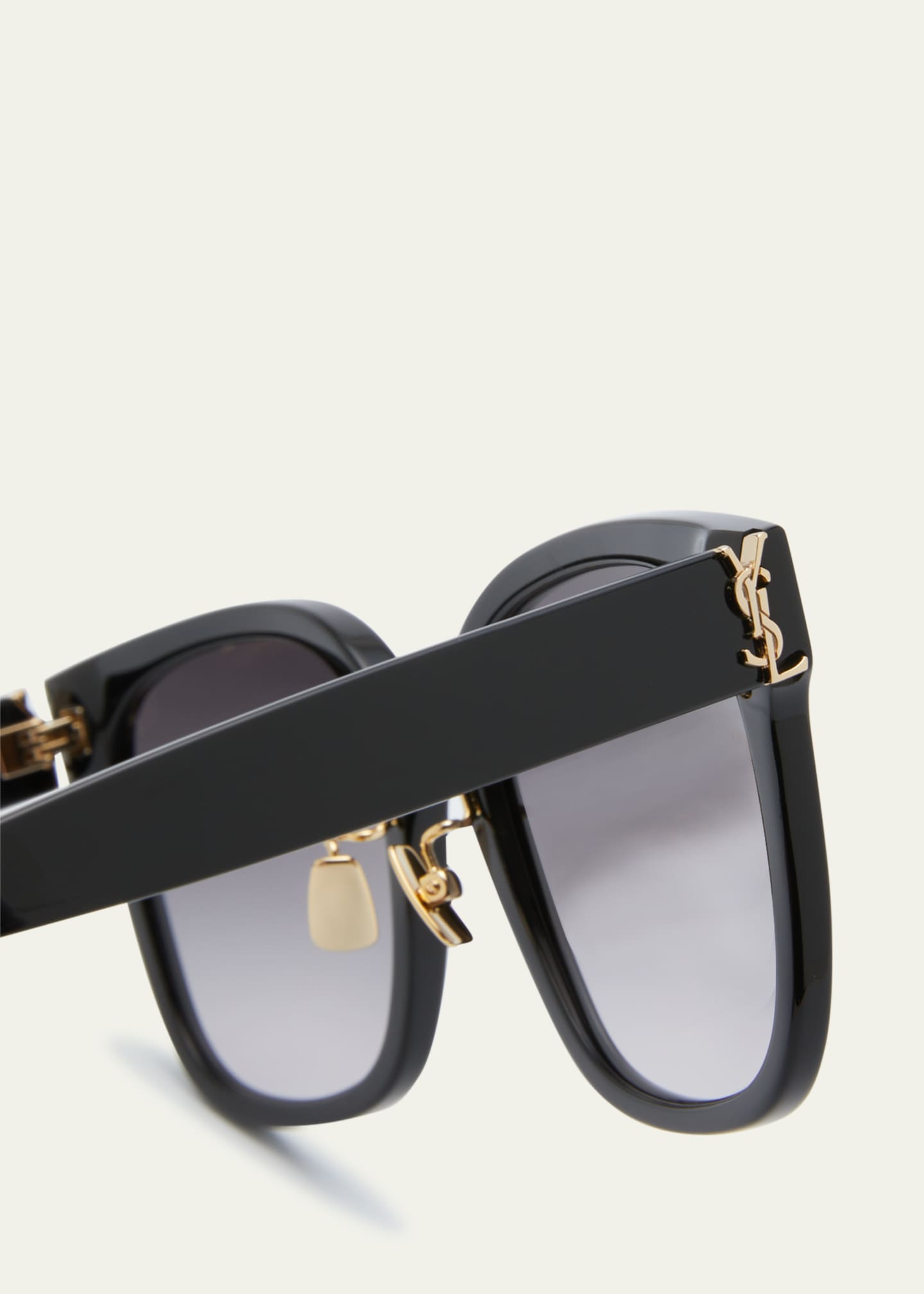 Saint Laurent YSL Square Acetate Sunglasses - Bergdorf Goodman
