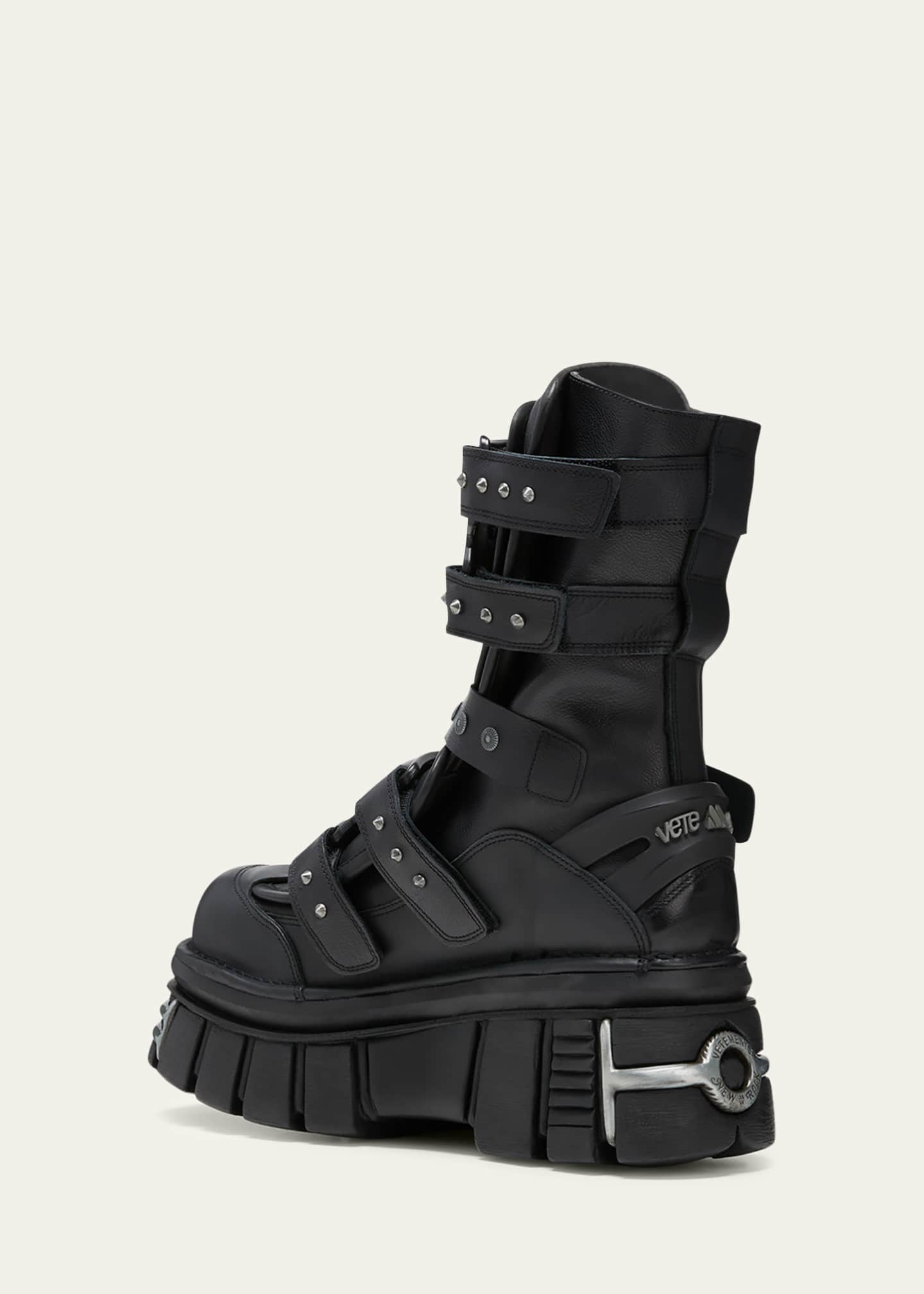 Vetements x New Rock Men's Gamer Embellished Platform Boots - Bergdorf ...